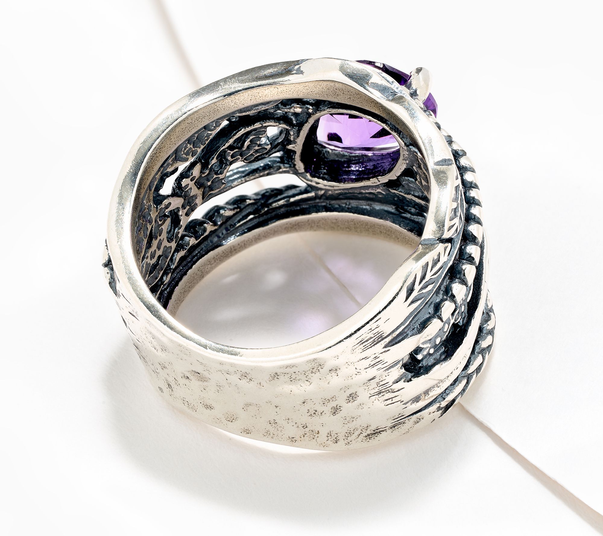 Or Paz Sterling Silver Pear Shaped Gemstone Ring - QVC.com