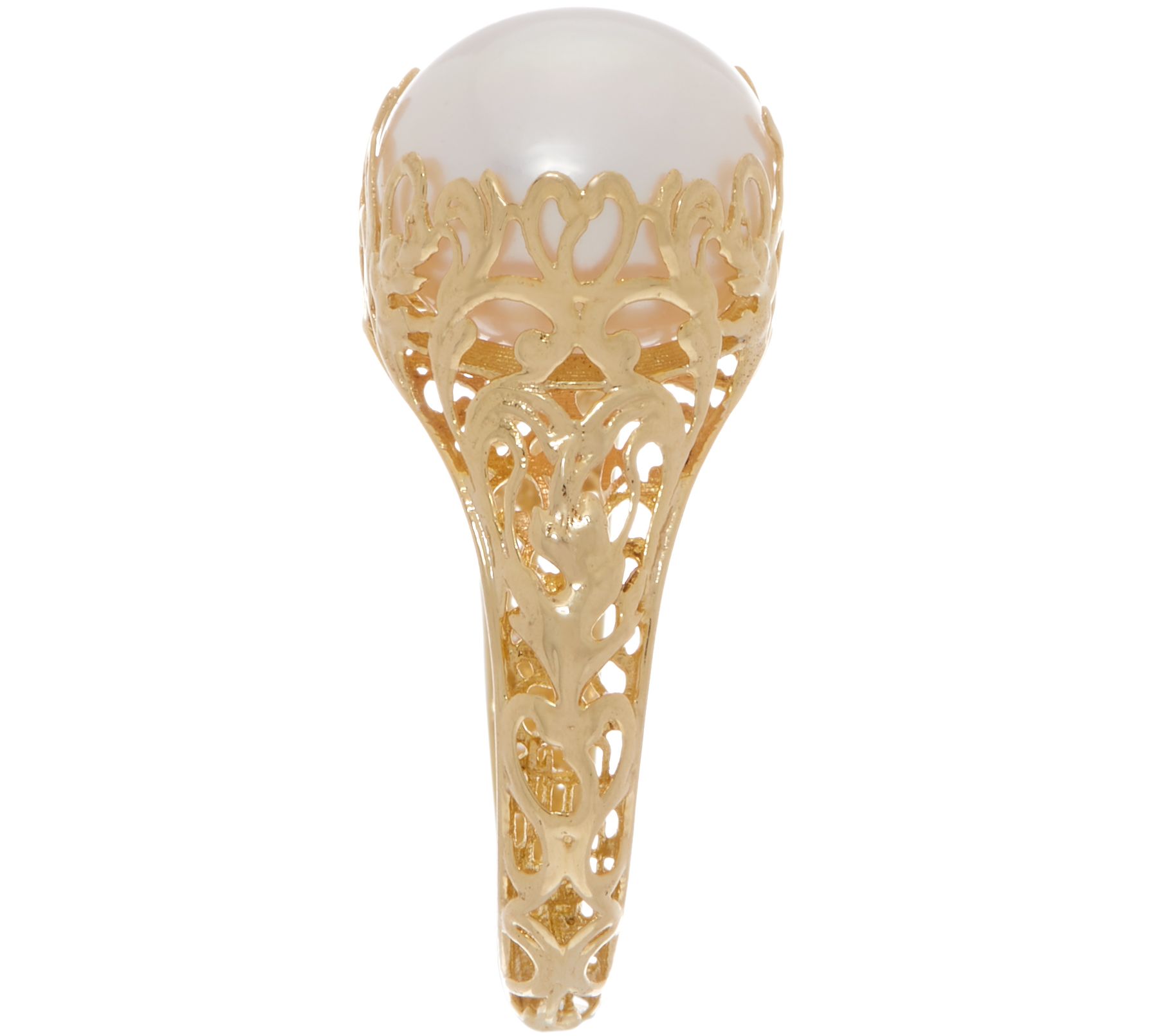 Adi Paz Cultured Pearl Filigree Ring, 14K - QVC.com