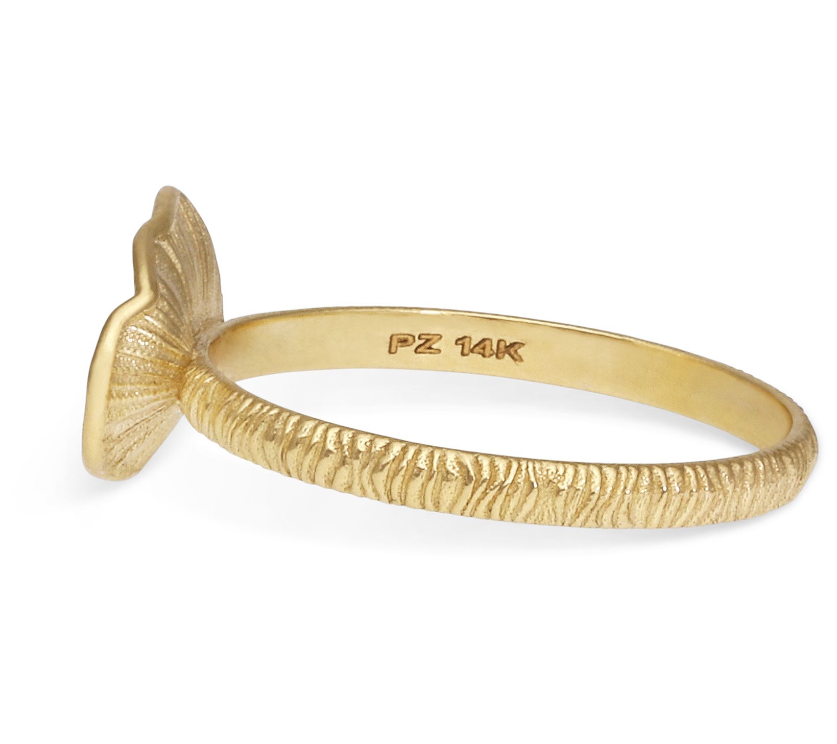 Adi Paz 14K Gold Textured Gemstone Ring - QVC.com