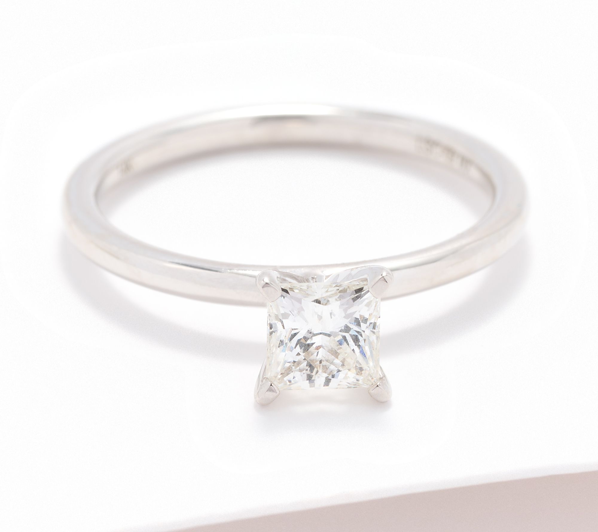 Affinity Diamonds 0.75ct Princess Ring, 14K Gold - QVC.com