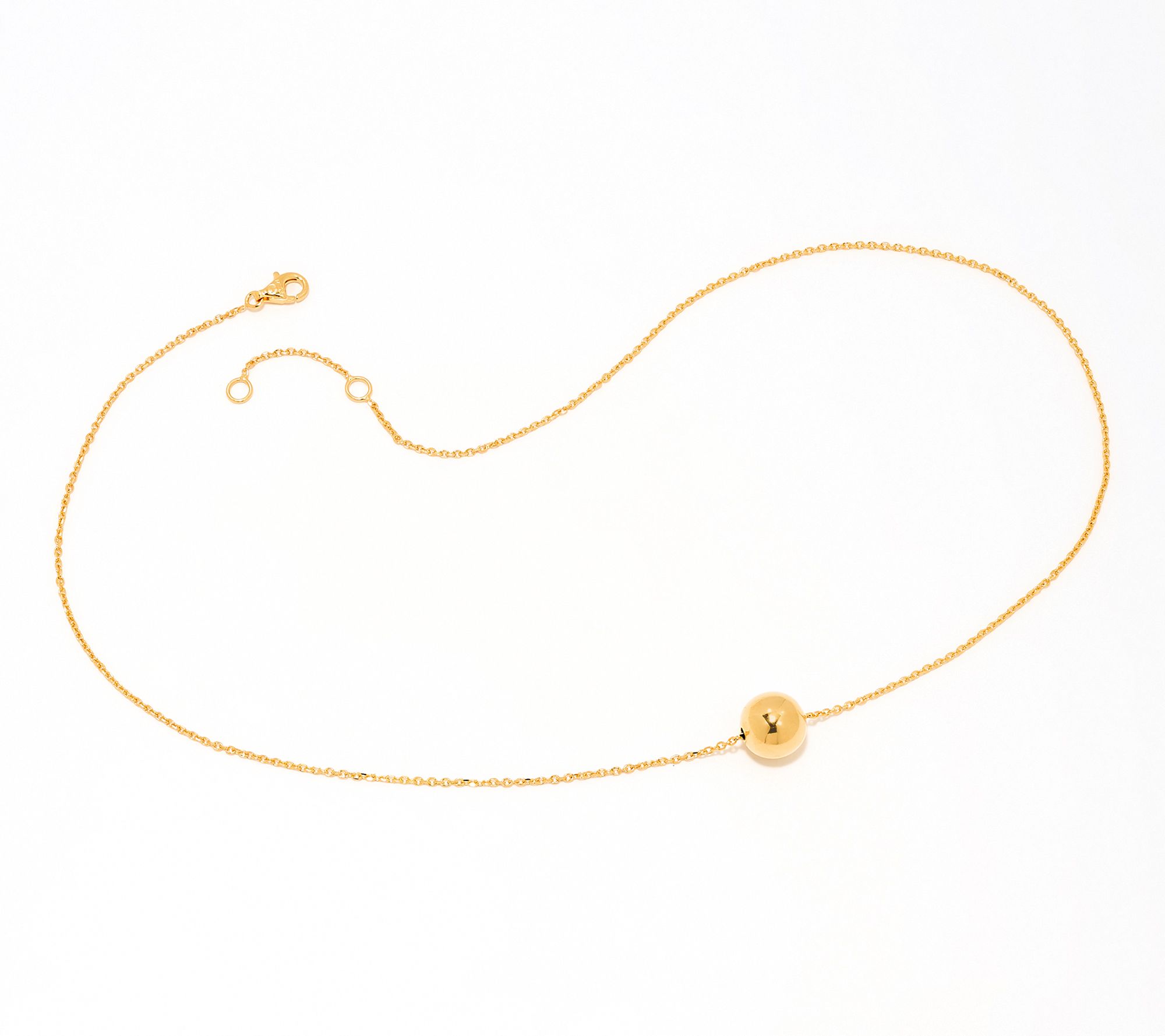"As Is" UltraFine 950 Silver Bead Motif 17 + 1" Necklace - QVC.com