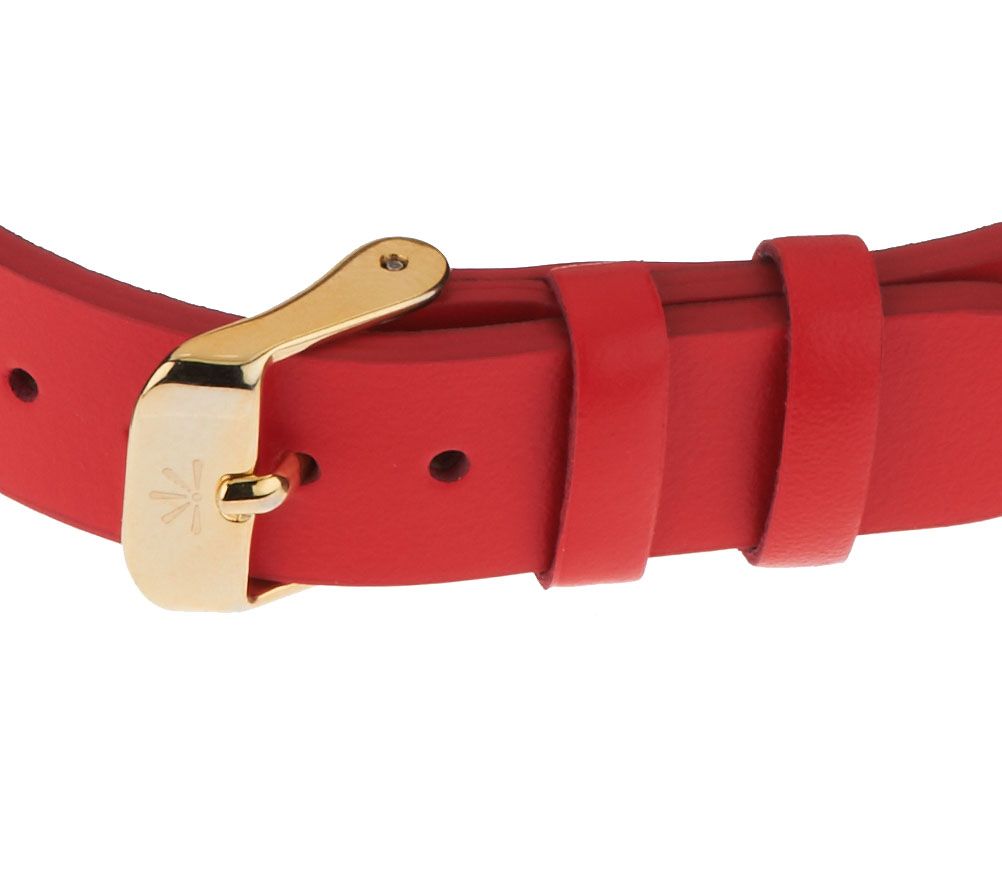 Isaac Mizrahi Live! Ombre Dial Leather Strap Watch - QVC.com