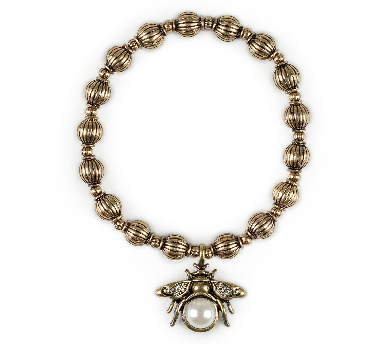 Patricia Nash Bee Happy Stretch Bracelet - QVC.com