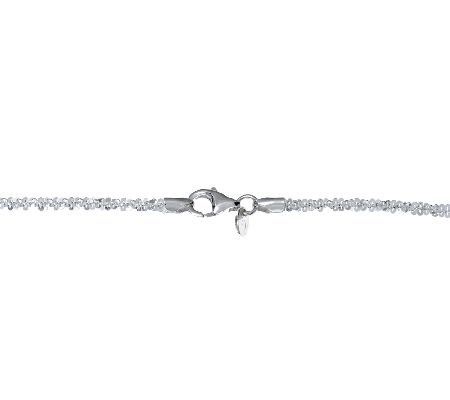 UltraFine Silver 36" Margherita Chain Necklace, 11.0g - QVC.com