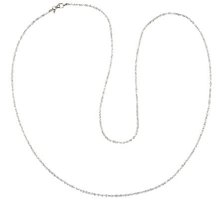 UltraFine Silver 36" Margherita Chain Necklace, 11.0g - QVC.com