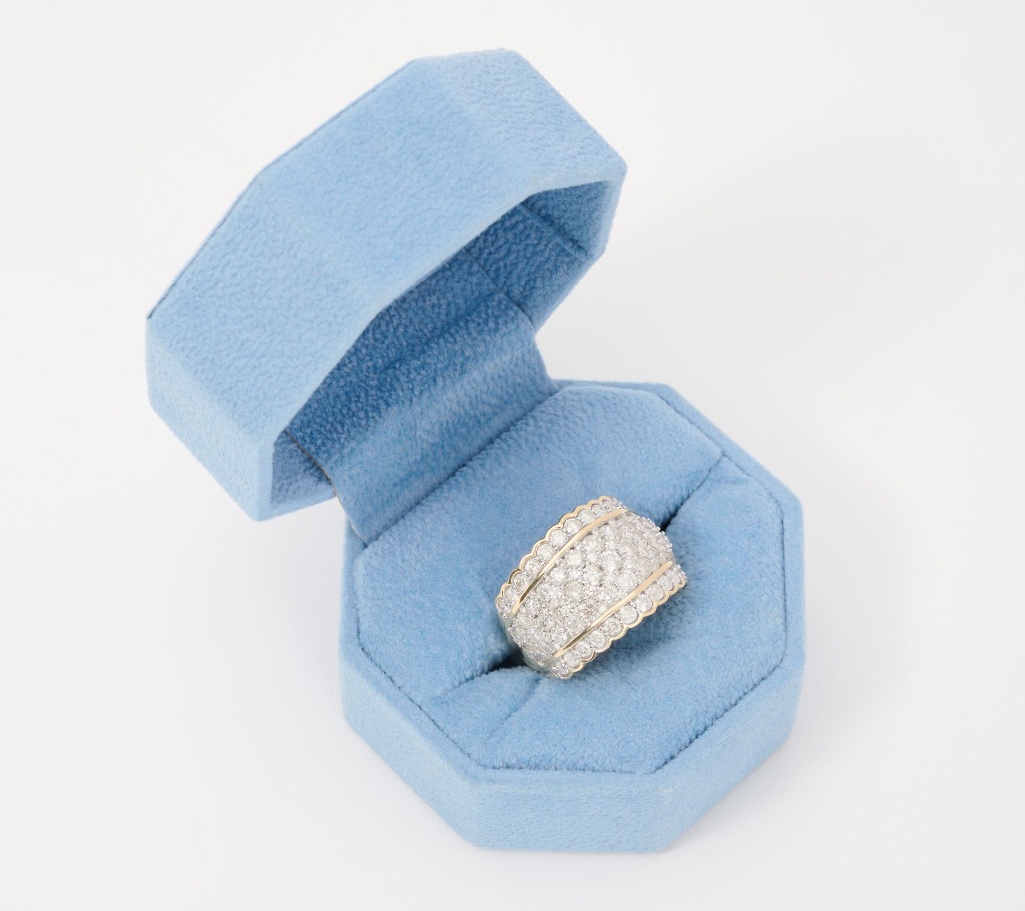 Affinity Diamonds Round Diamond Band Ring, 3.00 cttw, 14K Gold - QVC.com