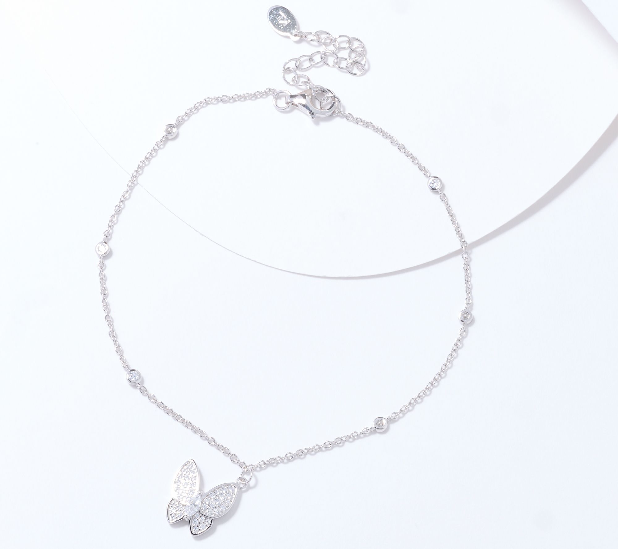 Qvc diamonique ankle bracelet store