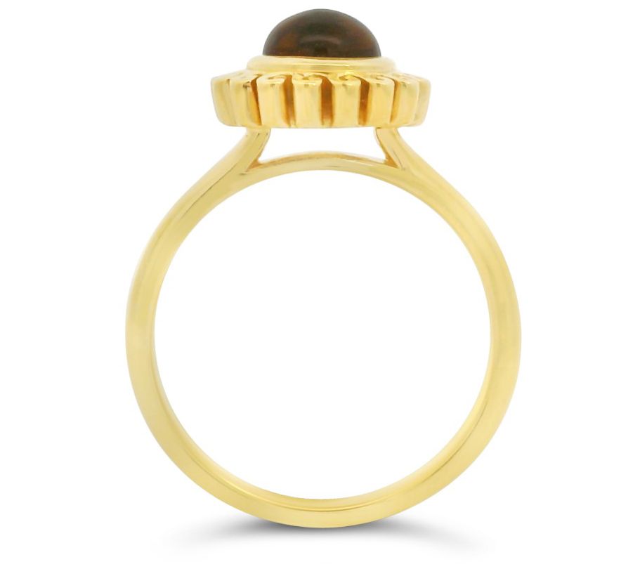 Goddaughters 14K Gold Clad Citrine Sun Ring - QVC.com