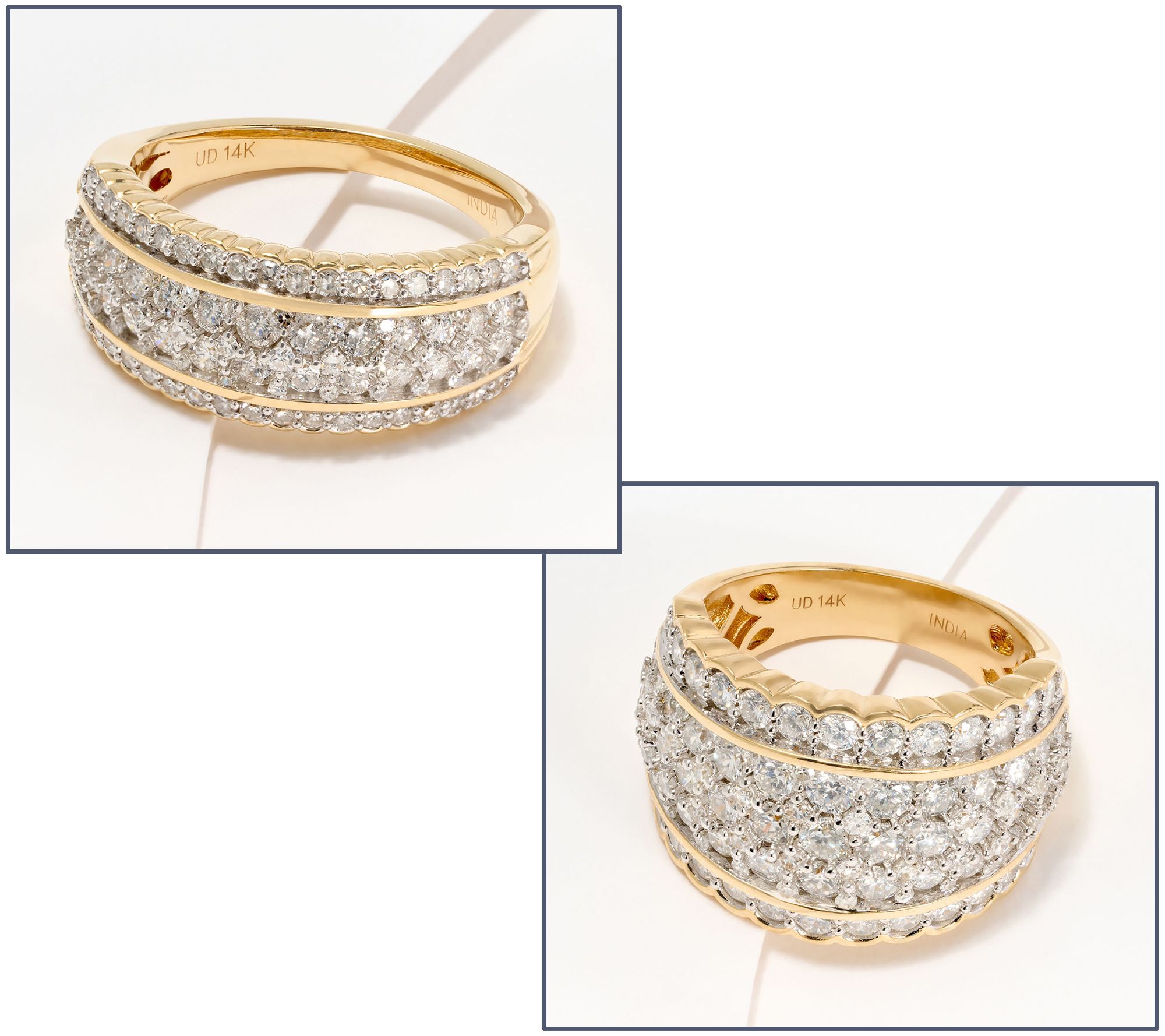 Affinity Diamonds Round Diamond Band Ring 1-3.00 cttw 14K - QVC.com