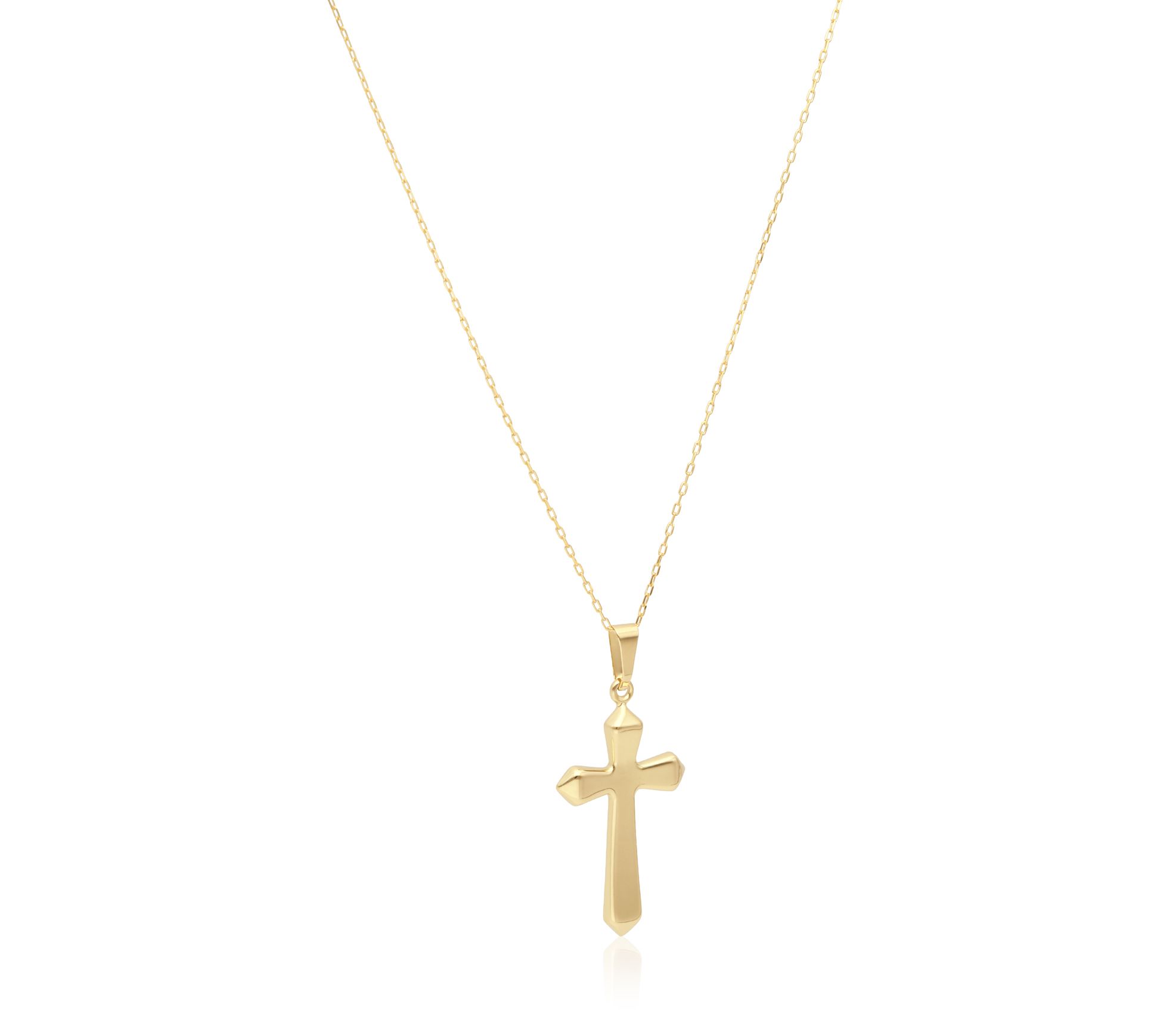 Adi Paz 14K Gold Cross Pendant w/ Chain - QVC.com
