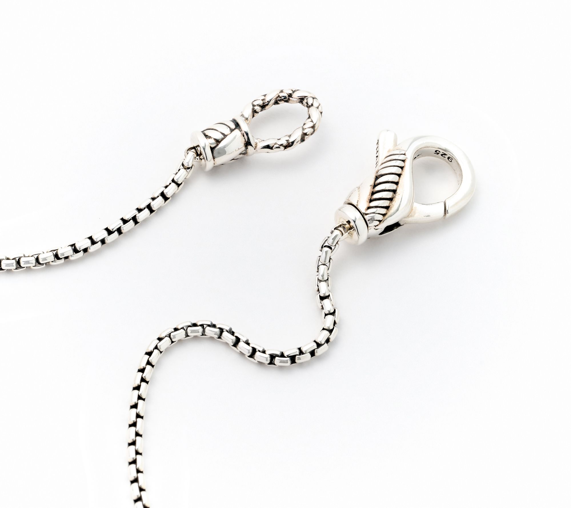 JAI Sterling Silver 1.6mm Baby Box Chain 20" Necklace, 6.70g - QVC.com