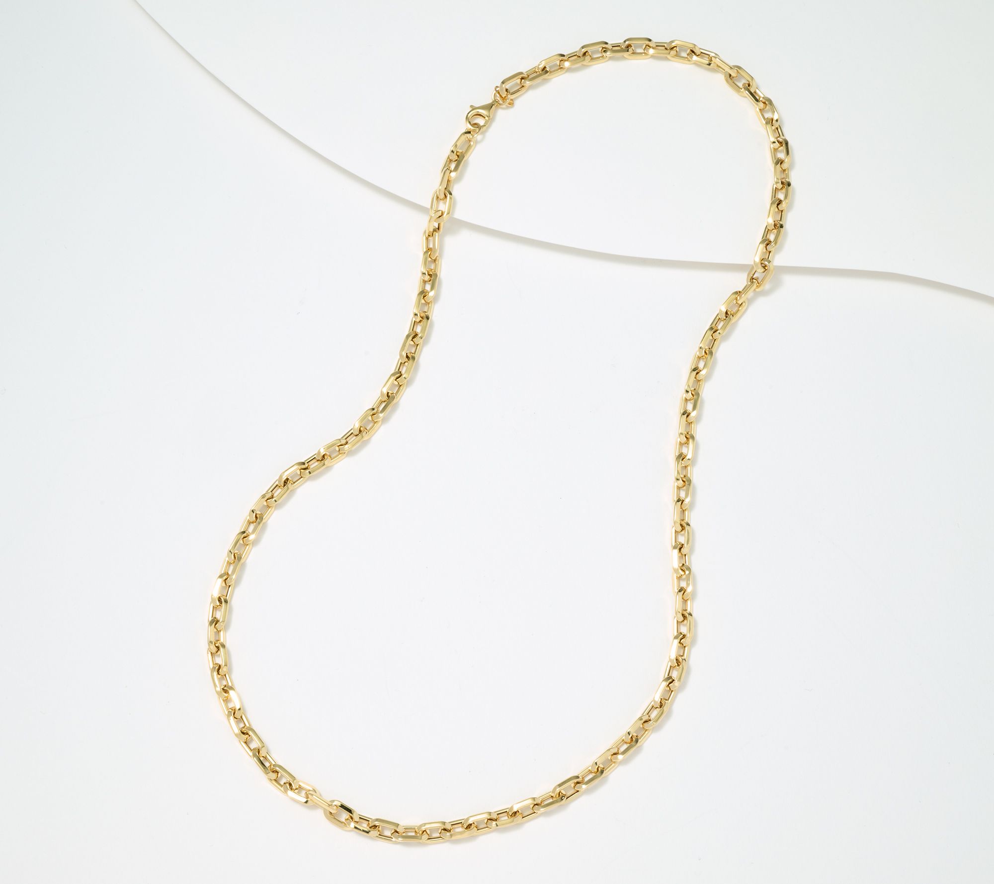 EternaGold 18" Rolo Link Chain Necklace, 14K Gold, 8.0g - QVC.com