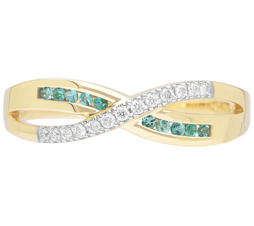 Ariva 14K Gold Gemstone & Diamond Camilla Ring - QVC.com