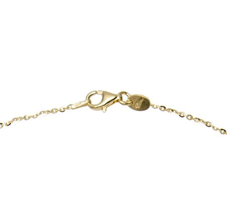 Veronese 18K Clad 16" Forzatina Diamond-Cut Oval Link Chain - QVC.com