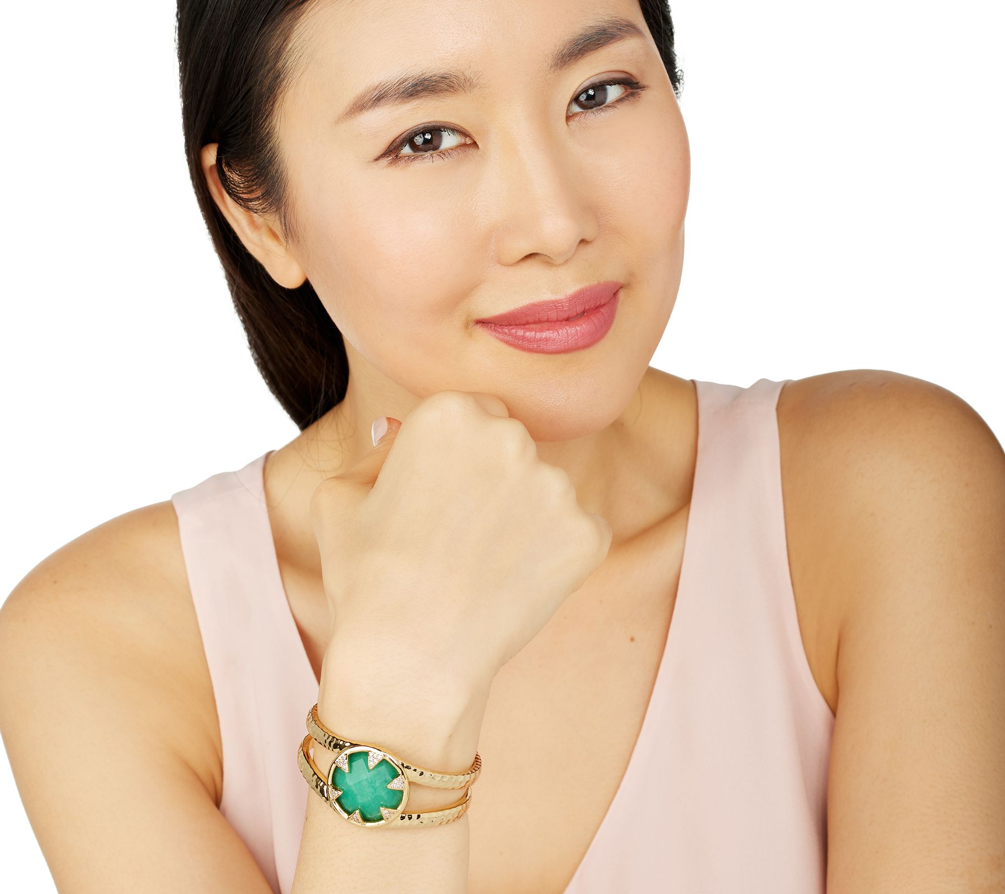 "As Is" Melinda Maria Bold Cuff - Gwyn - QVC.com