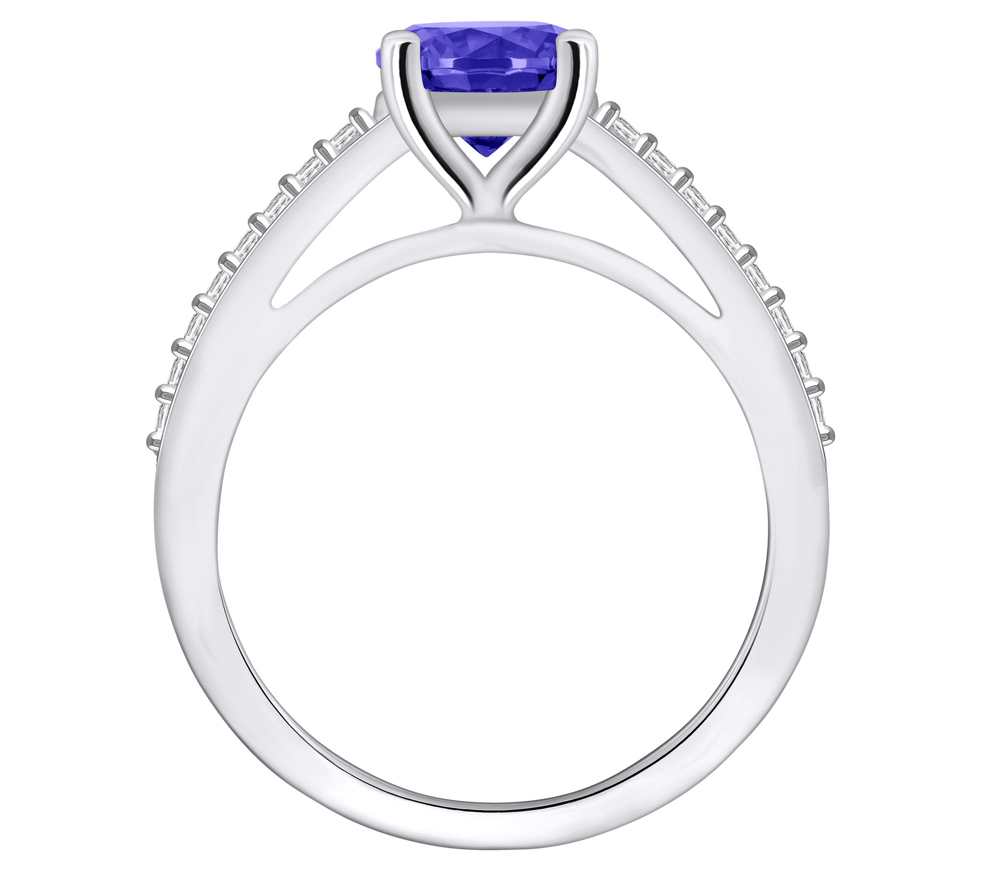 Affinity Gems Tanzanite & Diamond Accent Ring, 14K Gold - QVC.com