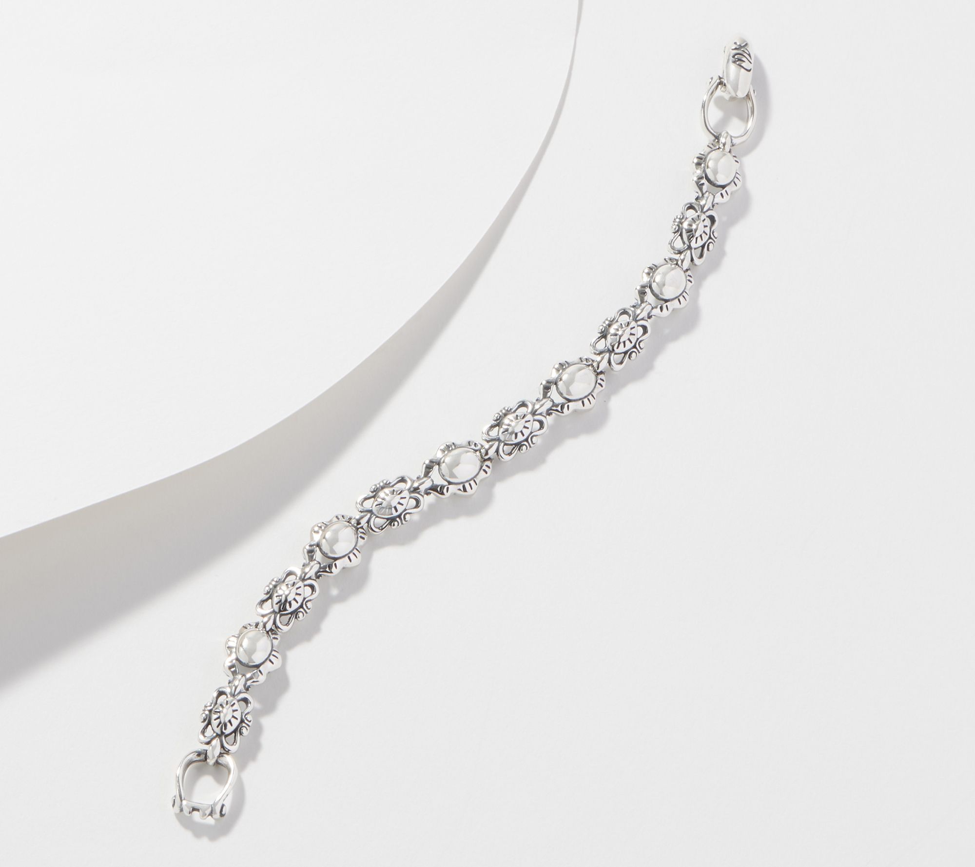 "As Is" American West Sterling Silver Concha Tennis Bracelet - QVC.com