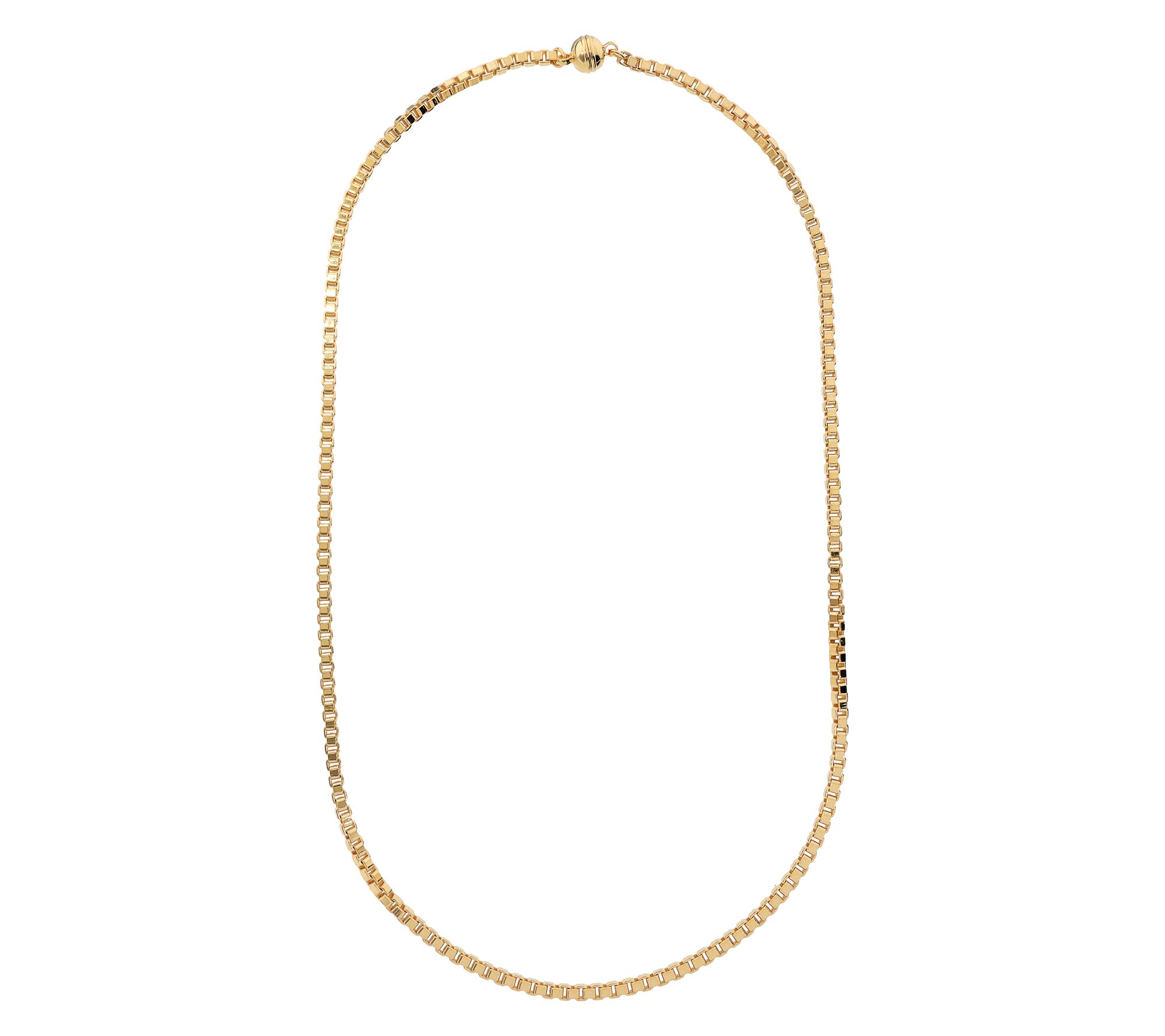 David Markstein Bronze 22" Bold Box Necklace w/Magnet Clasp - QVC.com
