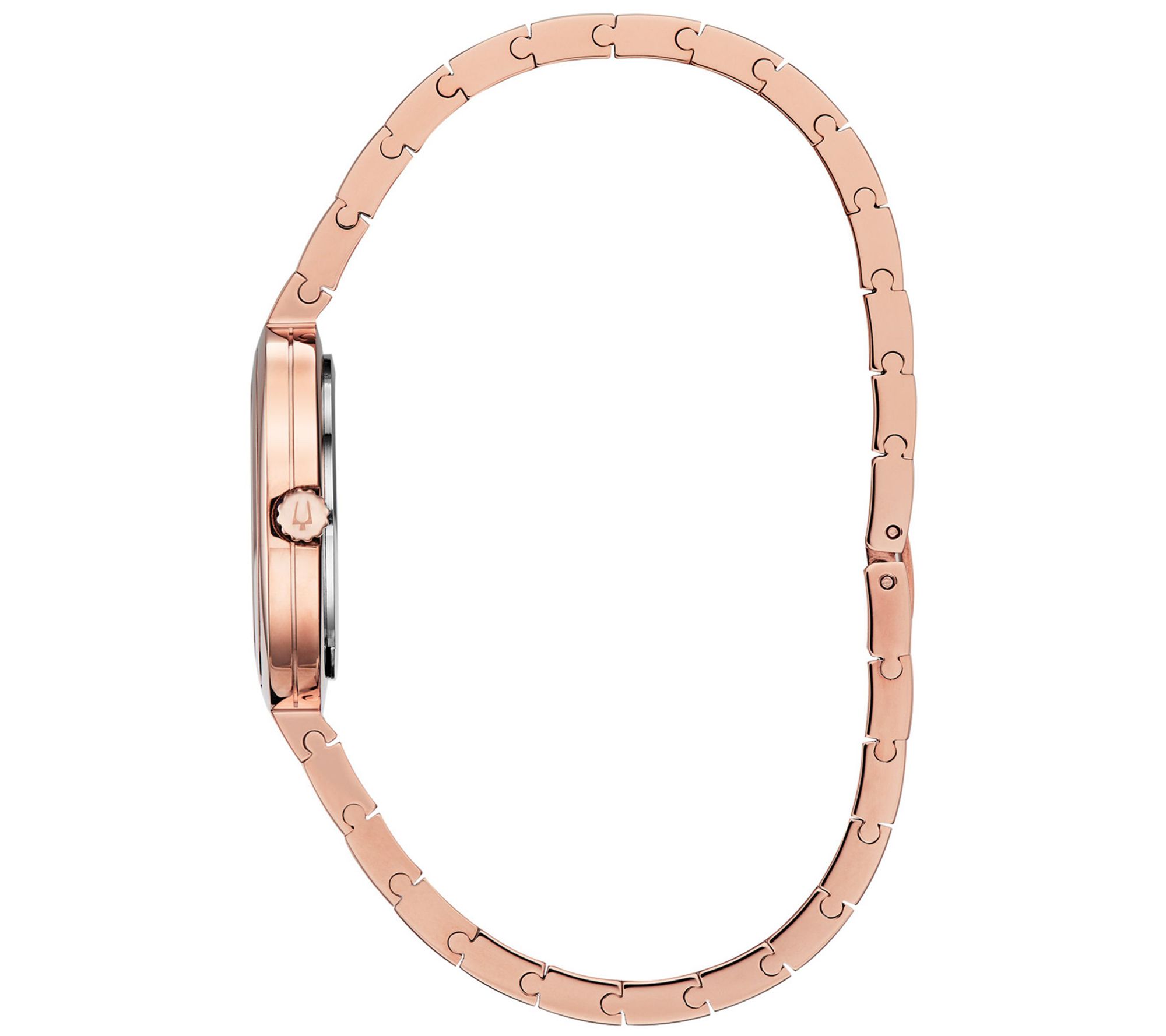 Bulova Women's Rhapsody Diamond Rosetone Watch - QVC.com