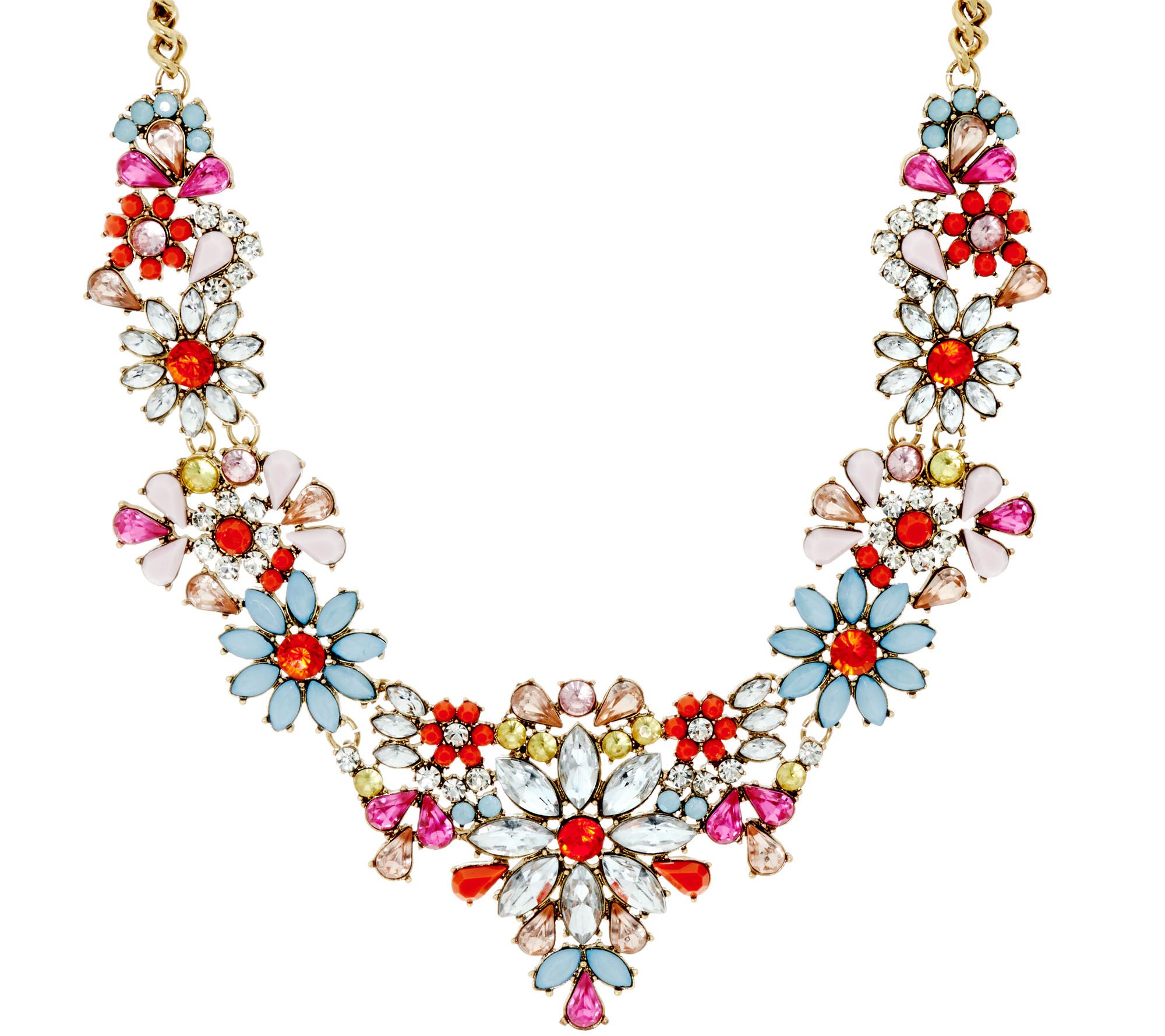 Joan Rivers Fabulous Floral 18" Statement Necklace w/ 3" Extender - QVC.com
