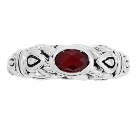 JAI John Hardy Sukhothai Sterling & Gemstone Stack Ring - QVC.com