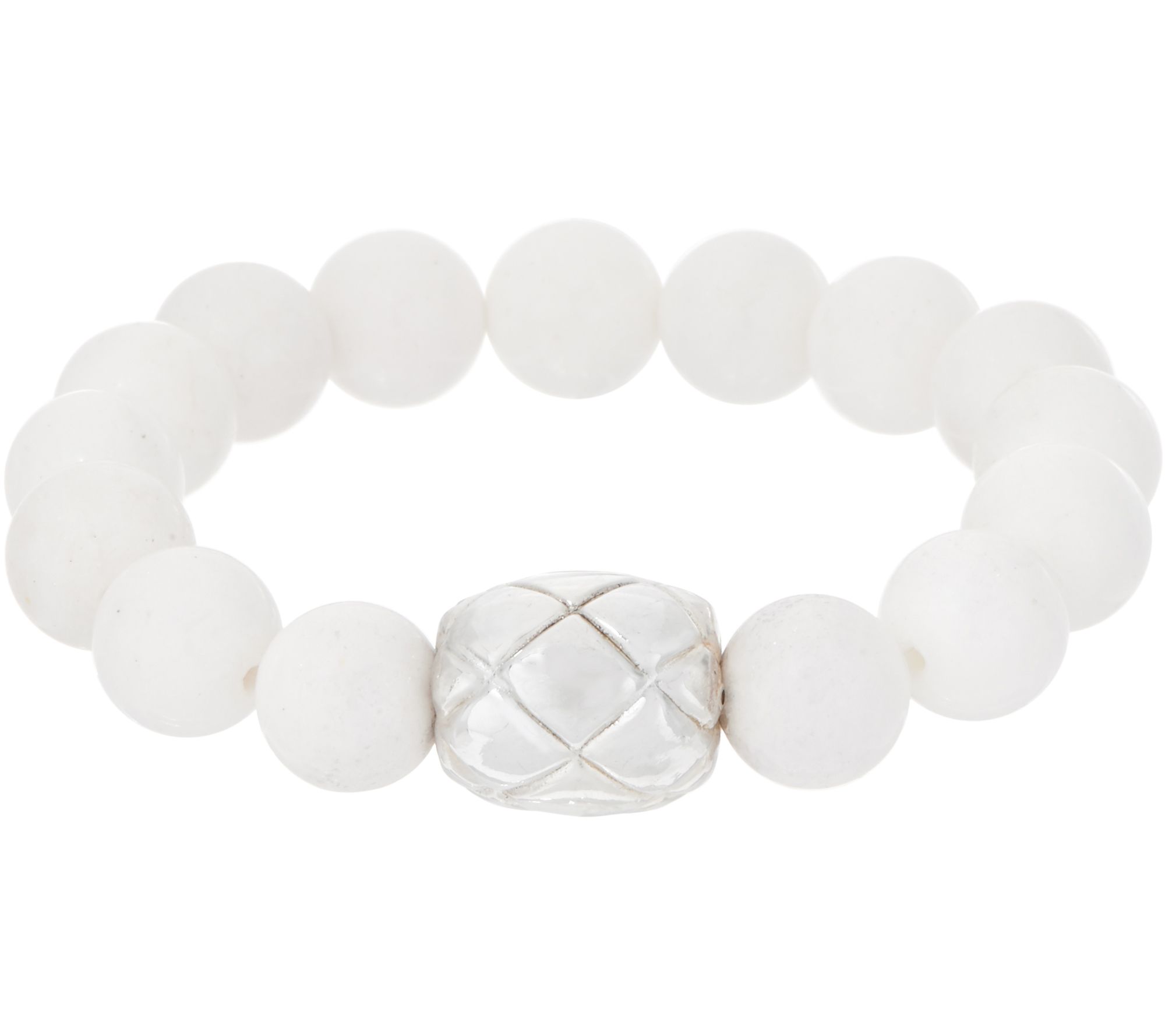 Simon Sebbag Sterling Silver & Gemstone Stretch Bracelet - QVC.com