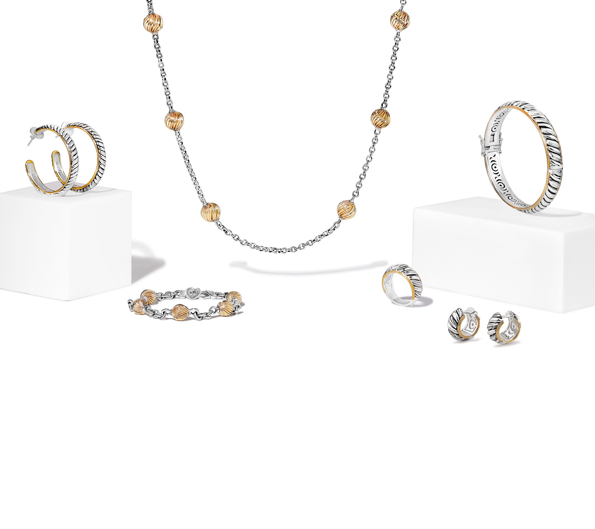 "As Is" Christian James by Scott Grimes Sterl & 18KClad 1/2" Hoops ...