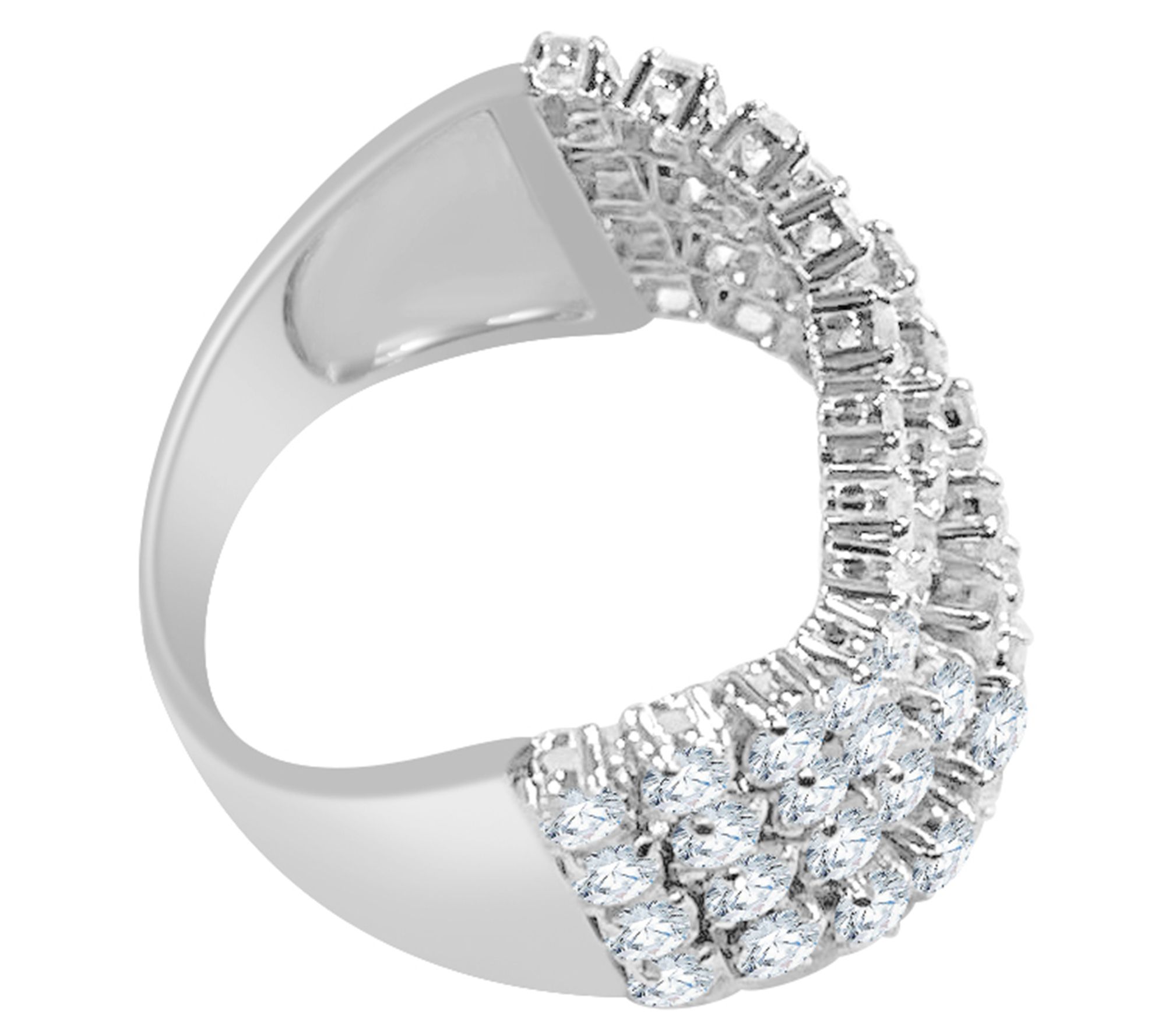 Affinity Diamonds 2.00 cttw Cocktail Ring, 14K White Gold - QVC.com