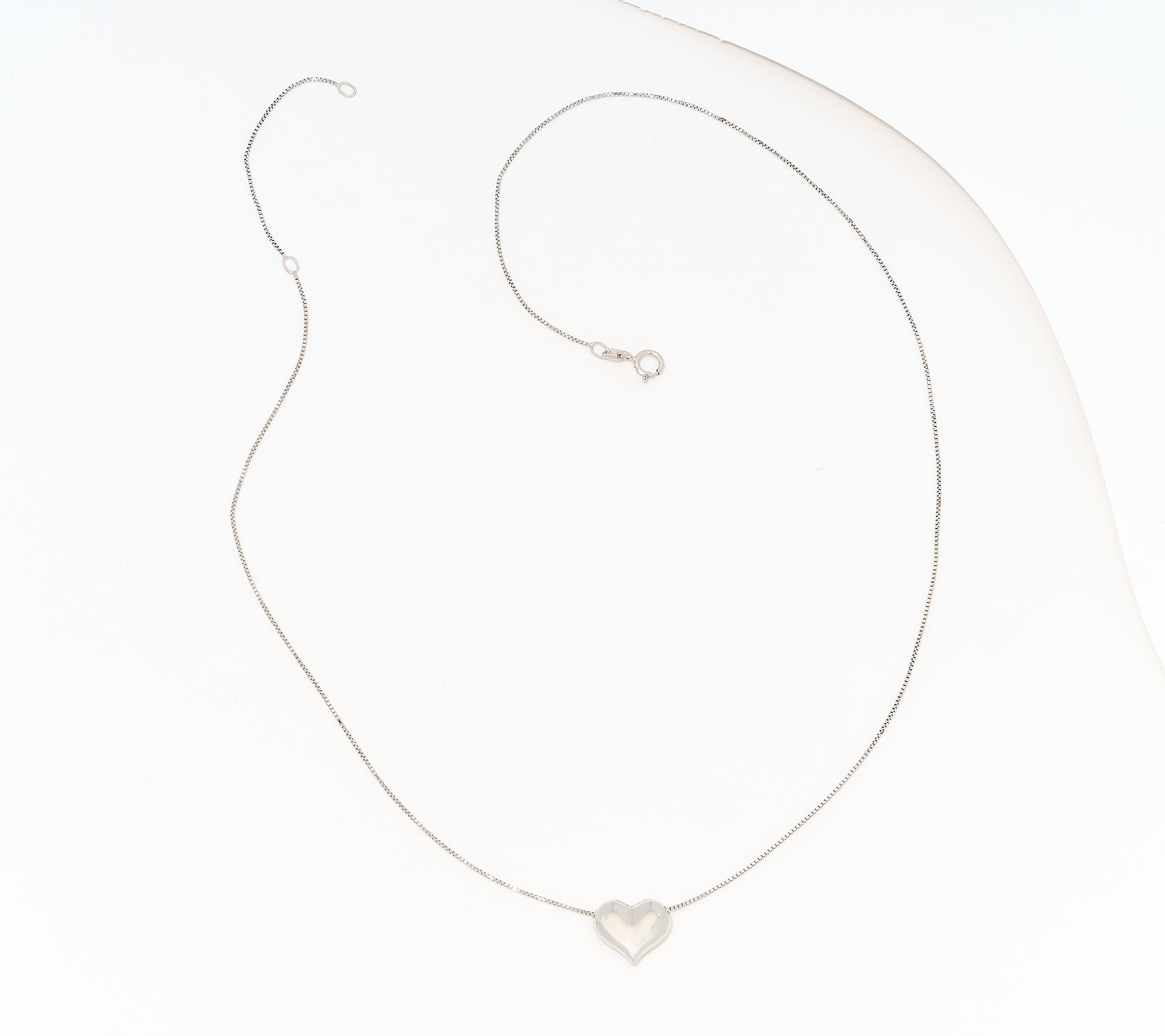 EternaGold Large Puffed Motif 18" + 20" Necklace, 14k Gold, 2g - QVC.com