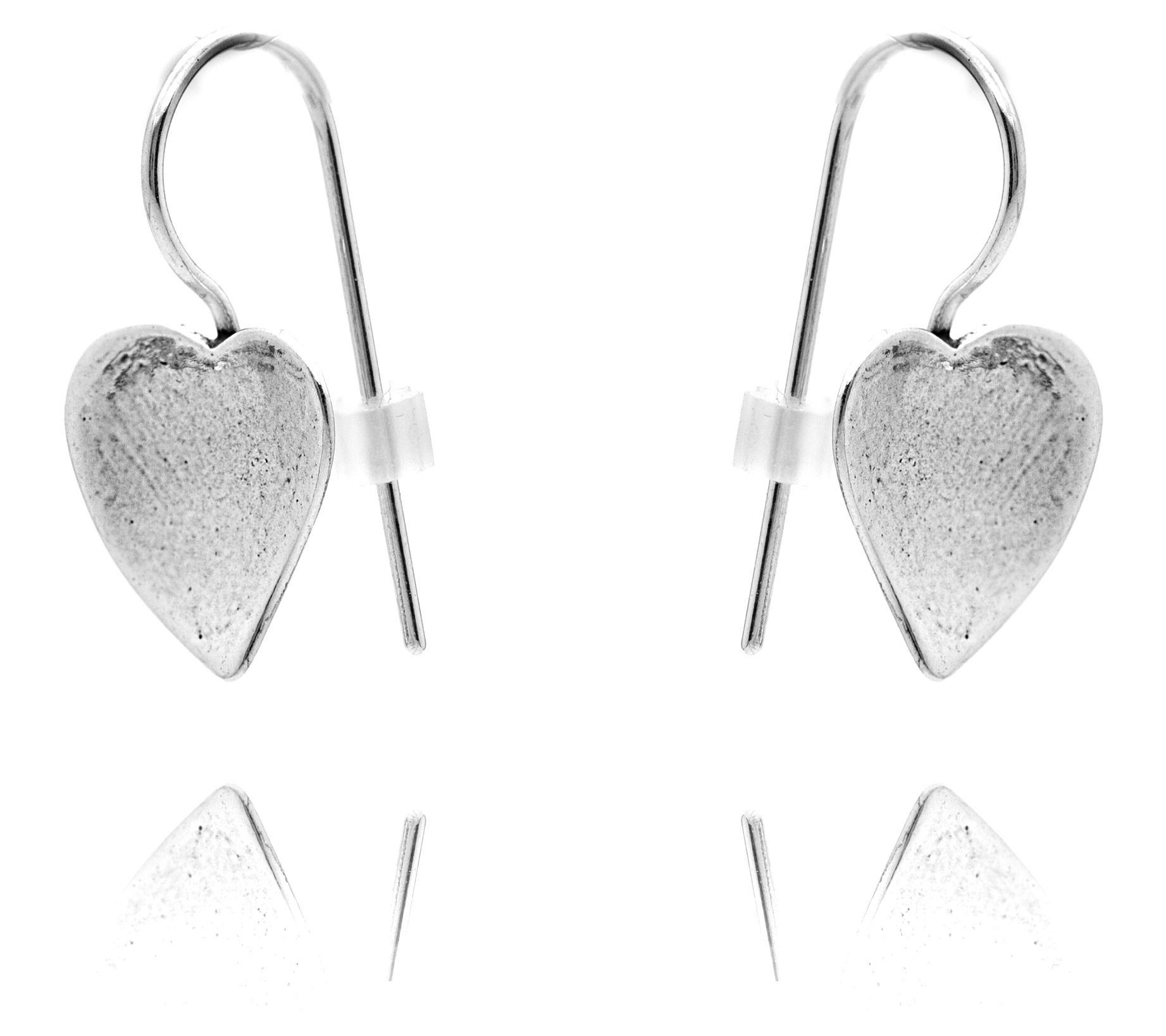 Or Paz Sterling Silver Heart Earrings - QVC.com
