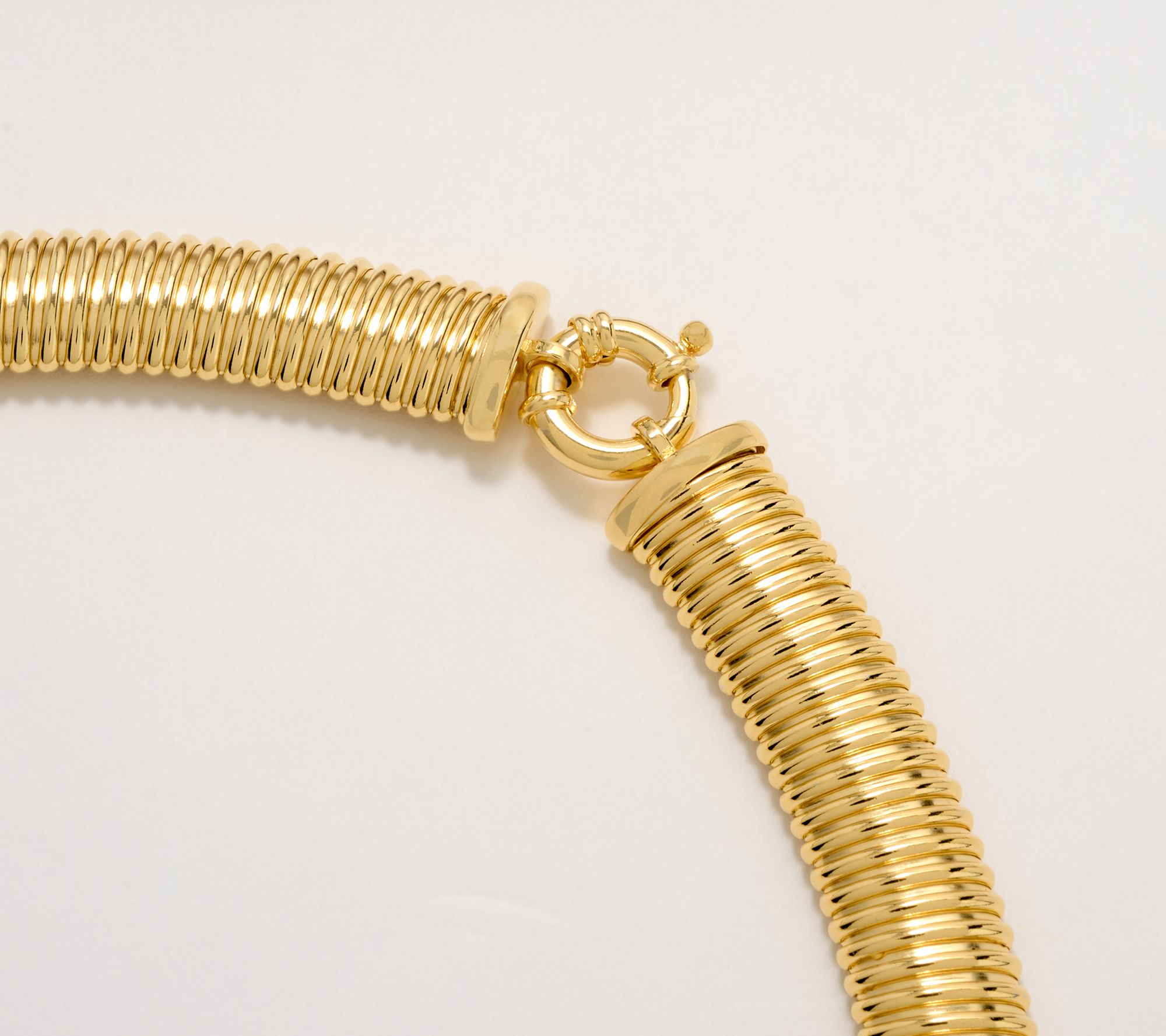 "As Is" David Markstein Bronze White Topaz Tubogas 18" Necklace - QVC.com