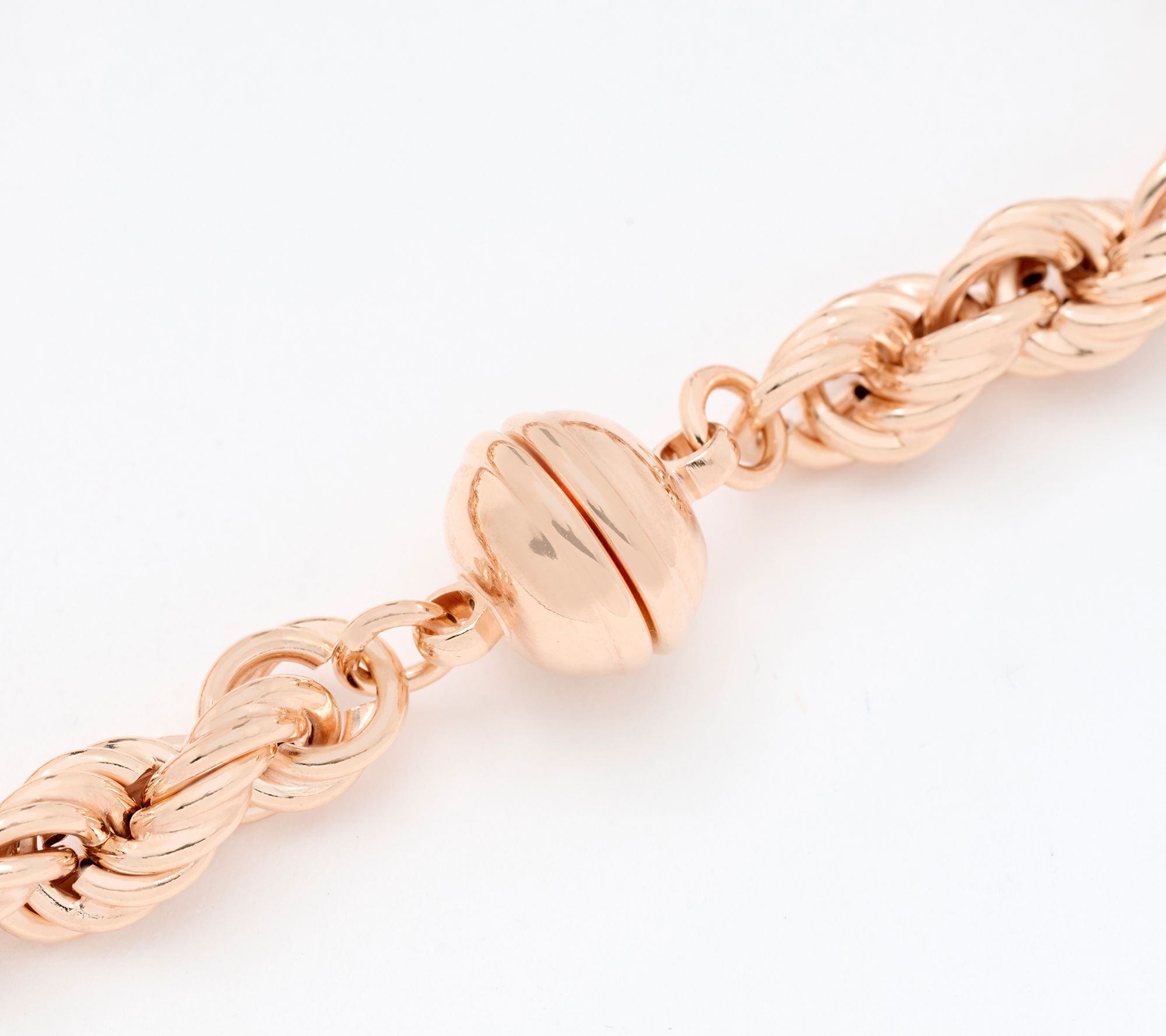 David Markstein Bronze Premium Rope Bracelet with Magnetic Clasp - QVC.com