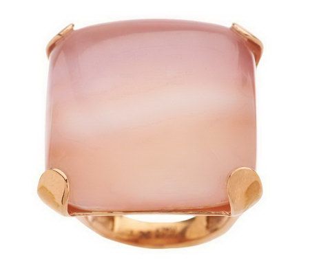 "As Is" Honora Mother-of-Pearl Doublet Bronze Ring - QVC.com