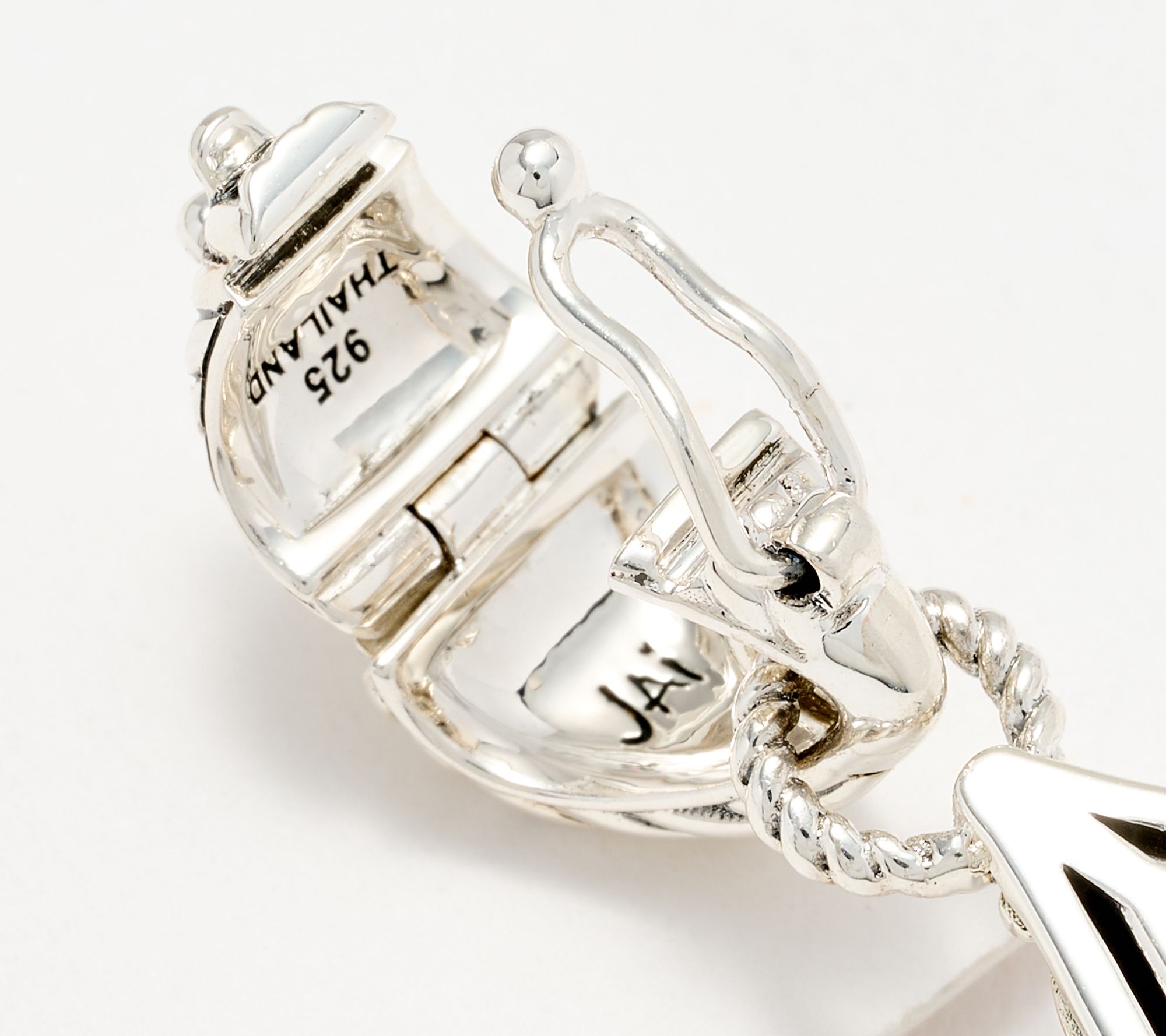 JAI Sterling Silver Heritage Lotus Textured Enhancer, 7.0g - QVC.com