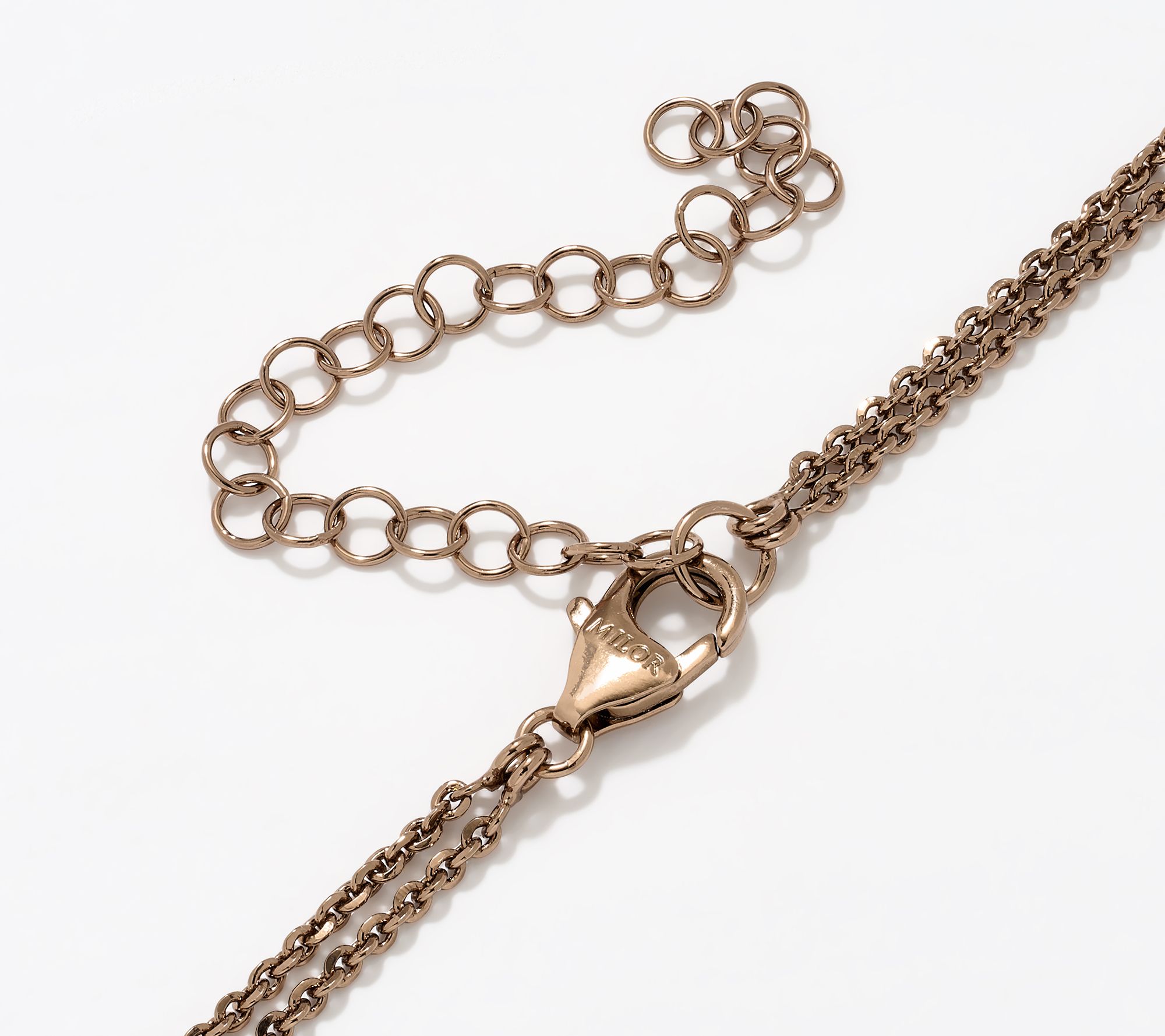 David Markstein Bronze "Two Circles, One Love" Necklace - QVC.com