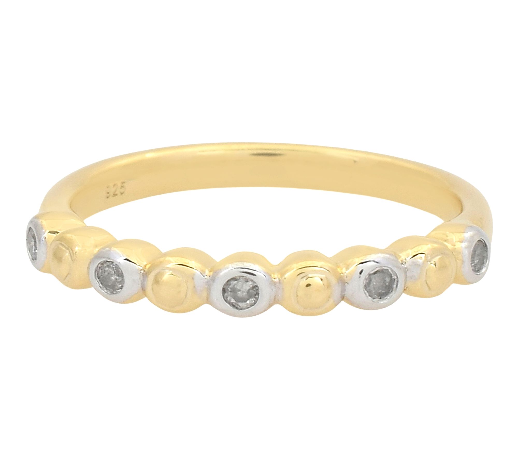 Affinity Diamonds 5-Stone Accent Ring, 14K GoldPlated - QVC.com