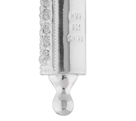 Sterling and Pave Crystal Rolling Pin Charm - QVC.com
