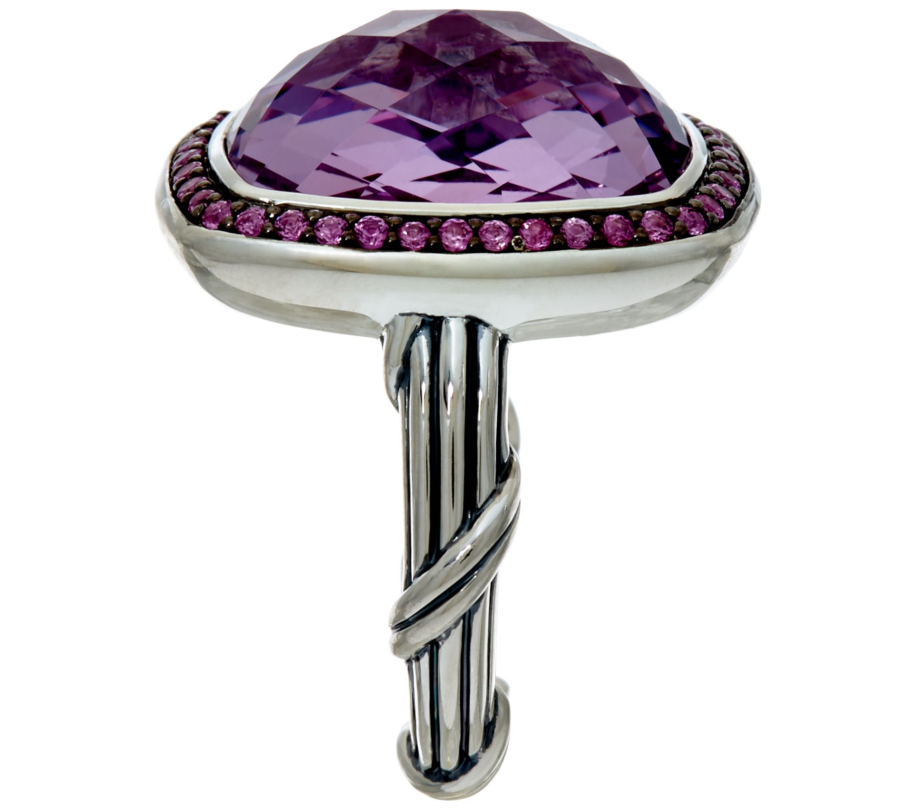 Peter Thomas Roth Sterling 7.70 ct Amethyst Cocktail Ring - QVC.com