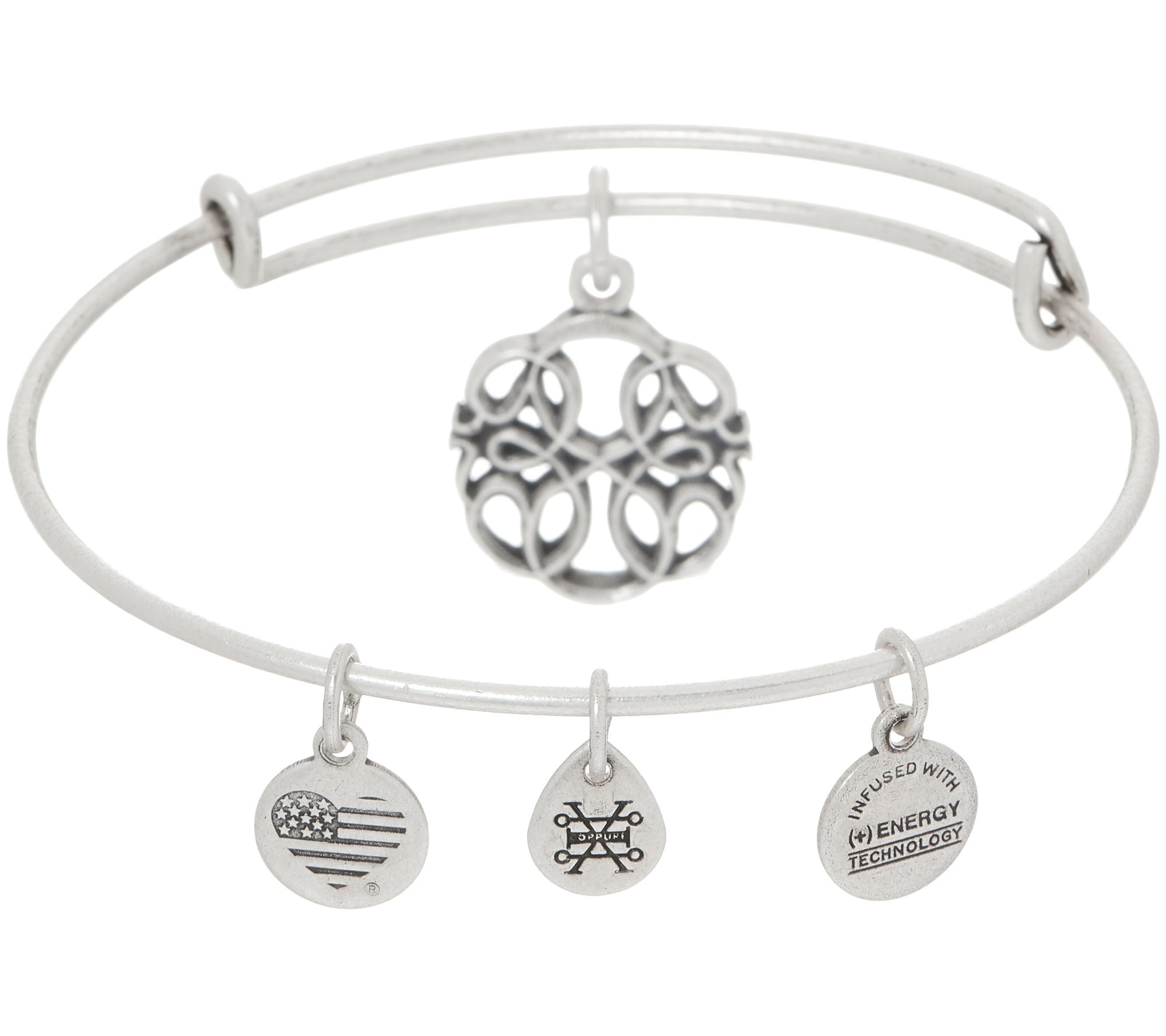 "As Is" Alex and Ani Path of Life Charm Bangle - QVC.com