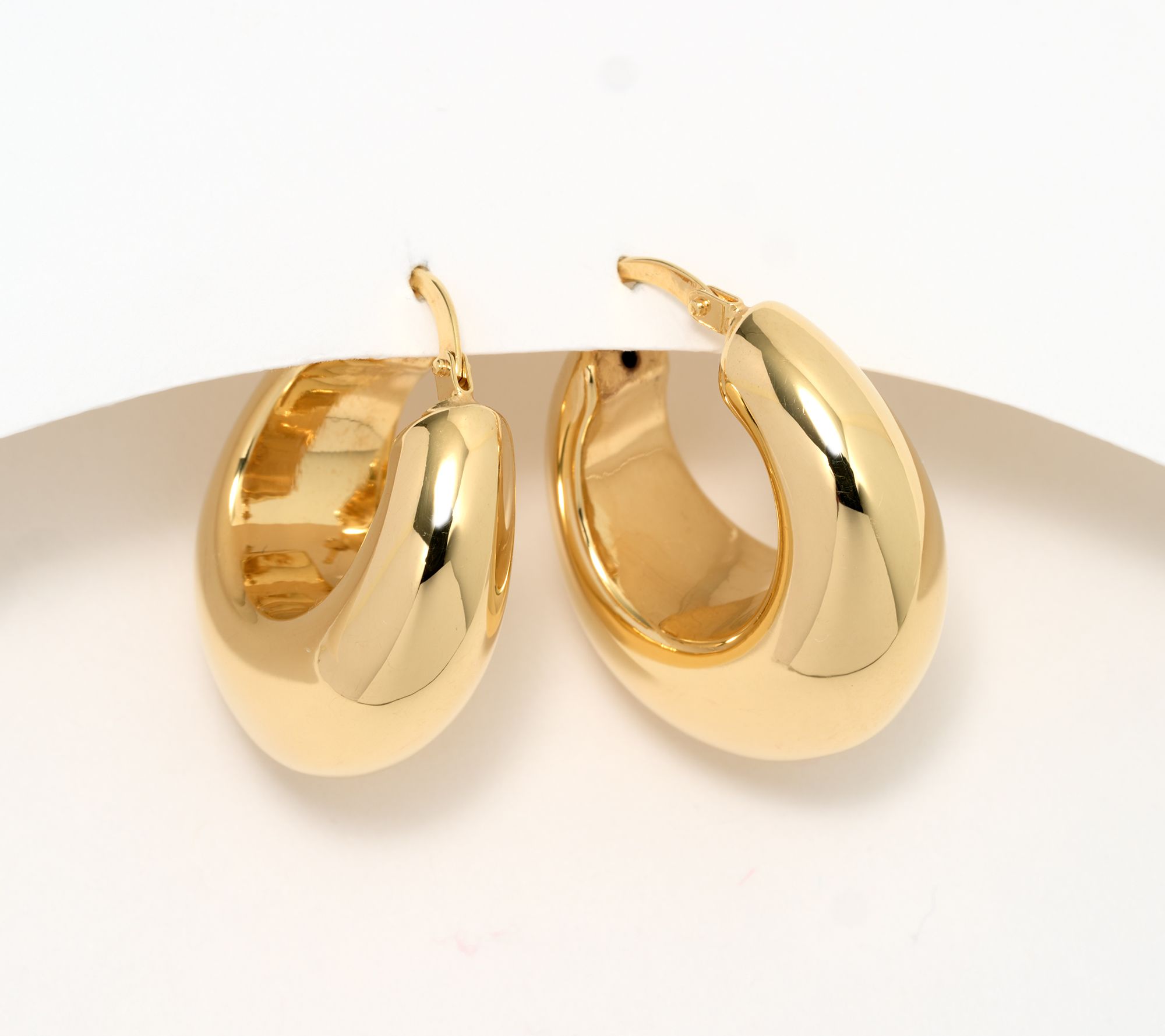 Qvc gold hoops store