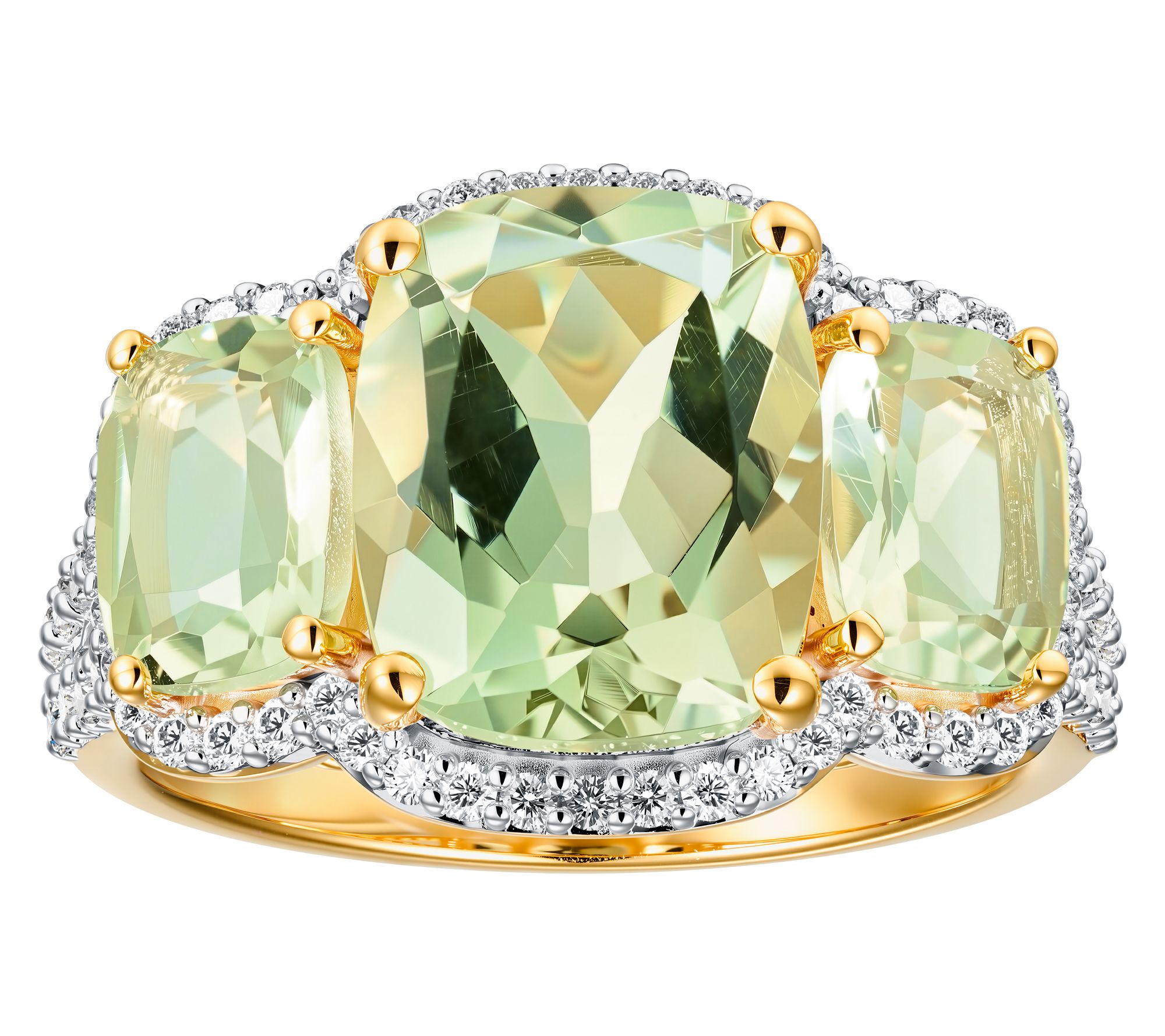 JEN by Jennifer Miller Gemstone Cocktail Ring,14K Plated - QVC.com