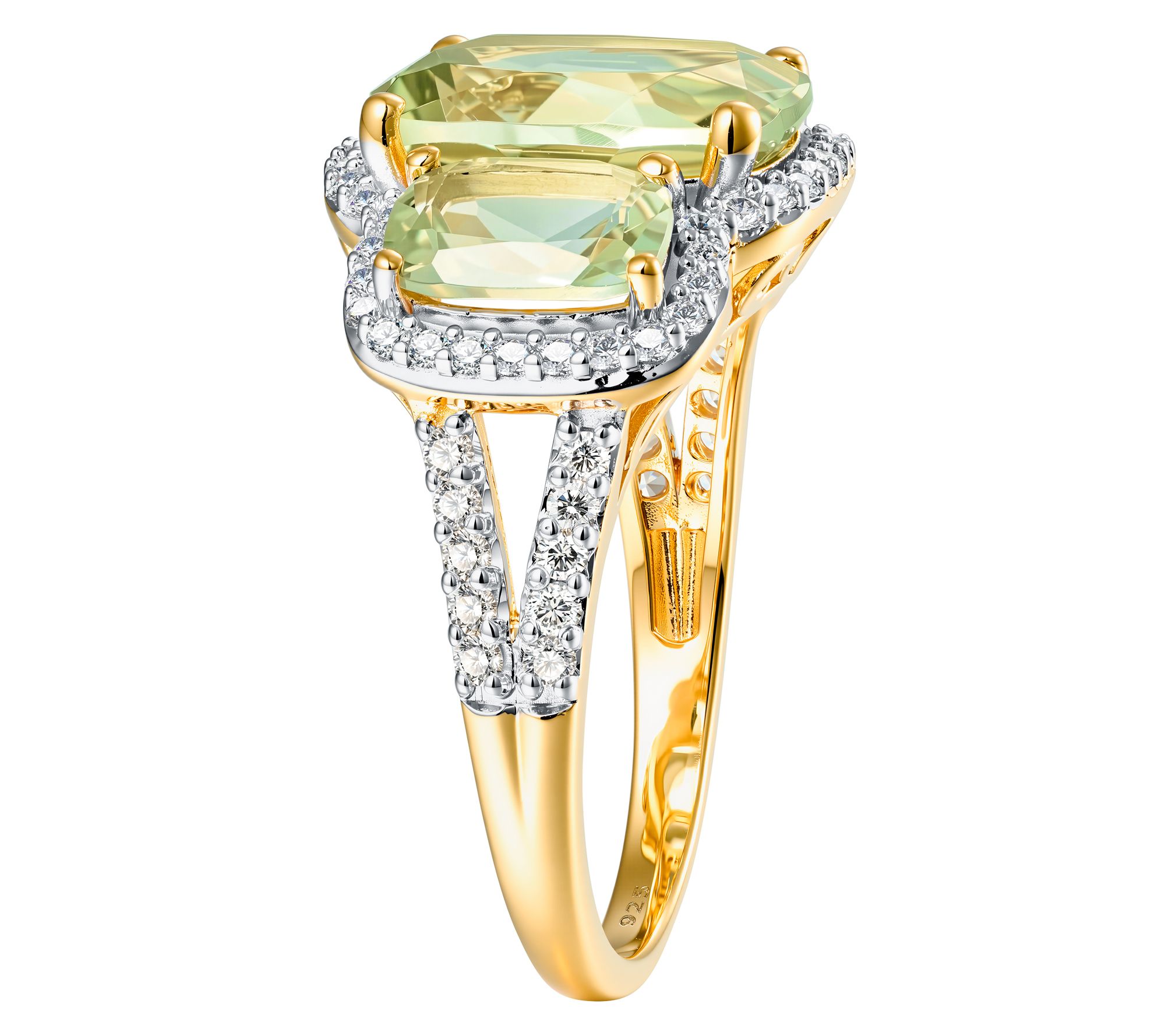JEN by Jennifer Miller Gemstone Cocktail Ring,14K Plated - QVC.com