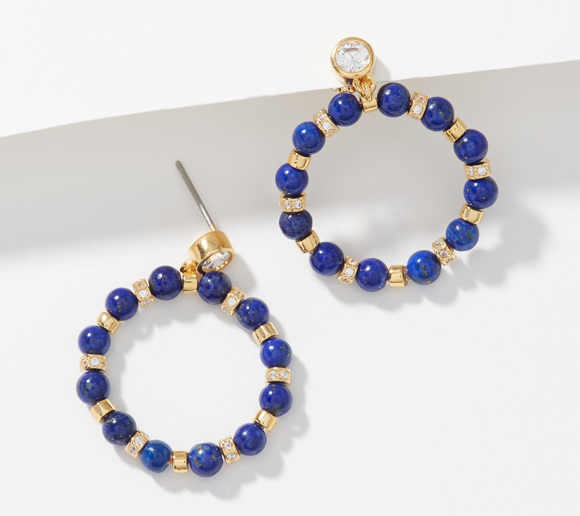 "As Is" Diamonique x Lolo Rose Jojo Gemstone Earrings - QVC.com