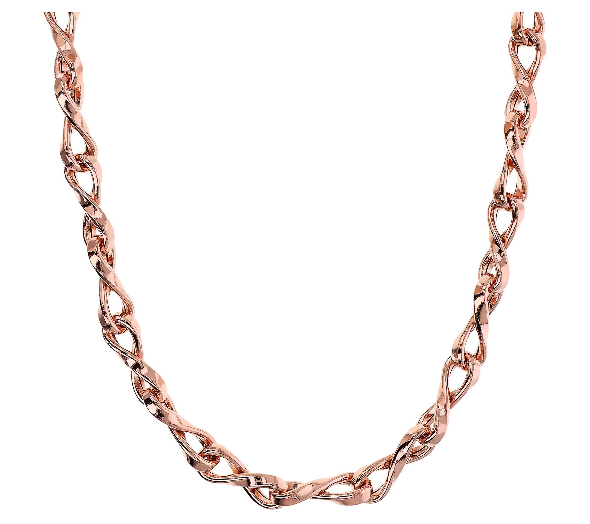 David Markstein Bronze 24" Twisted Link Necklace - QVC.com