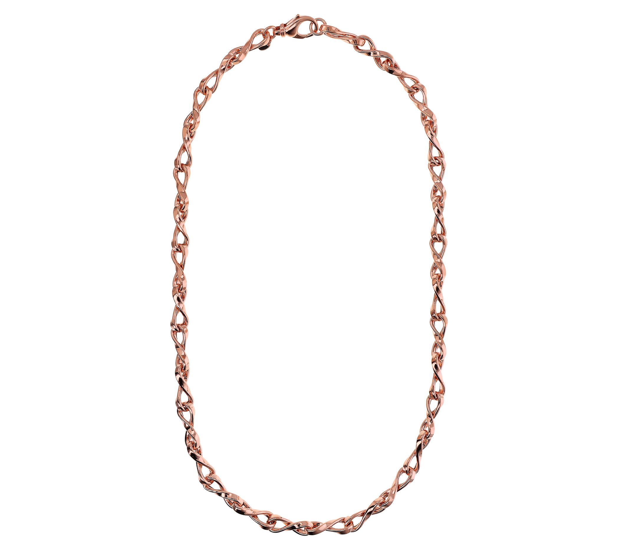 David Markstein Bronze 24" Twisted Link Necklace - QVC.com
