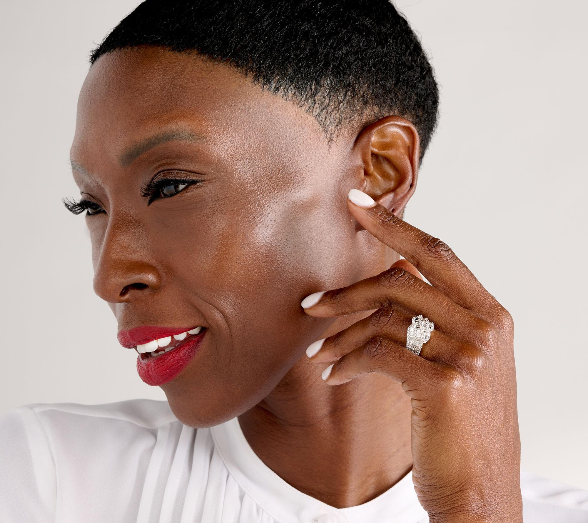 "As Is" Affinity Diamonds Baguette & Round Ring, 14K - QVC.com