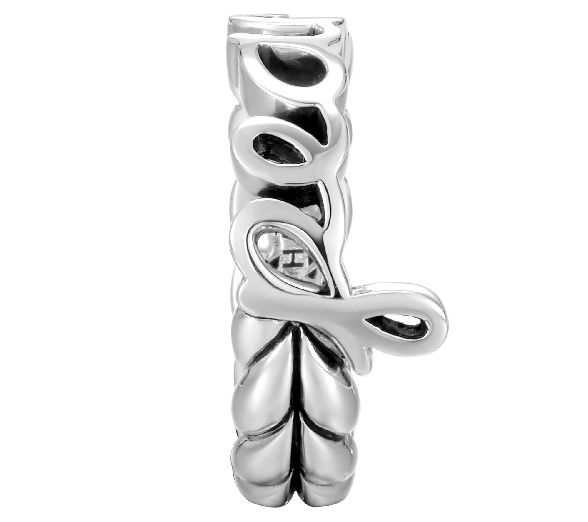 JAI Sterling Silver Peace Script Ring - QVC.com