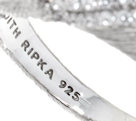 Judith Ripka Sterling 4.50ct Morganite and Pave Diamonique Cocktail ...