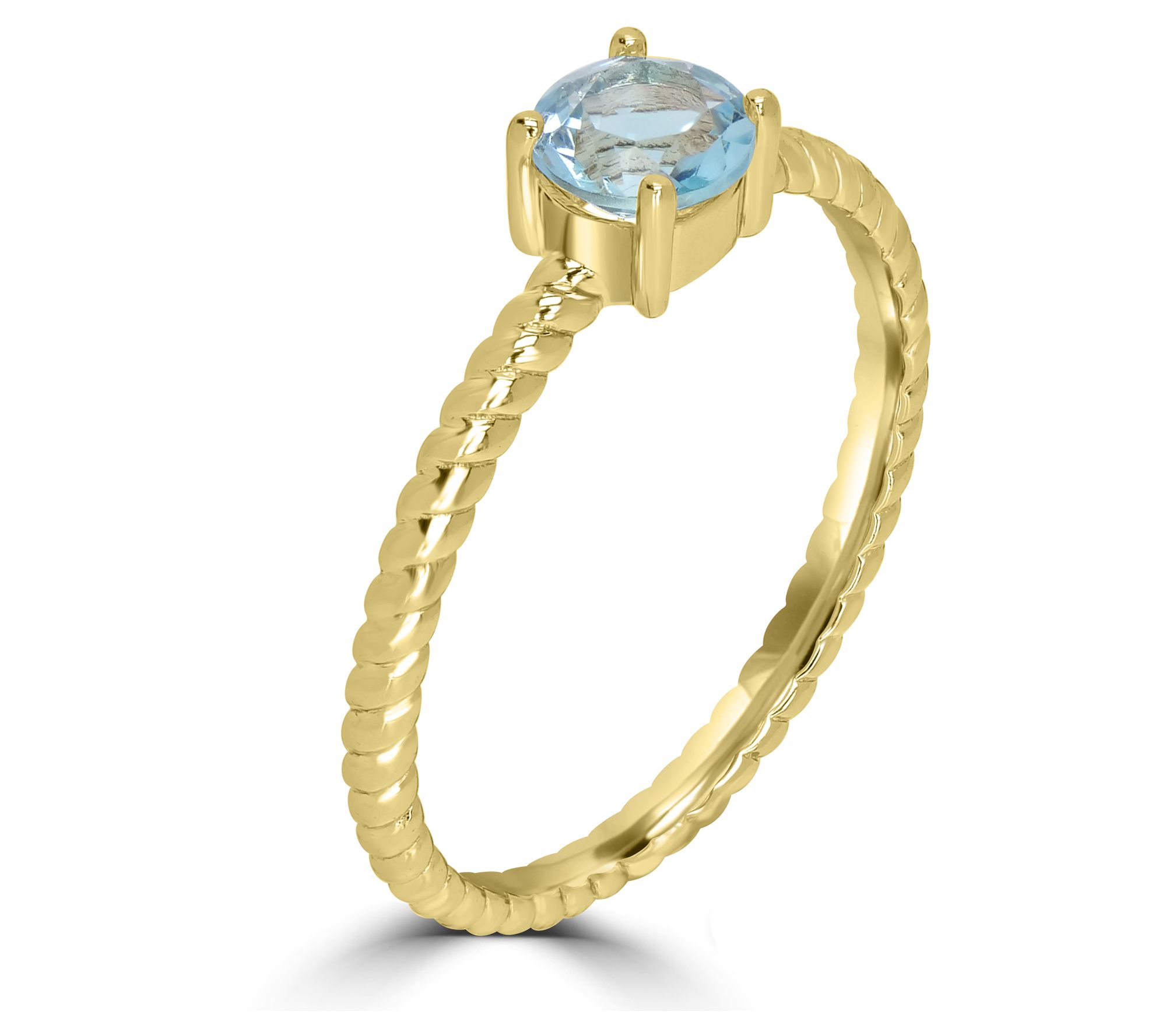 Generation Gems 0.50 cttw Sky Blue Topaz Ring, 14K Gold - QVC.com