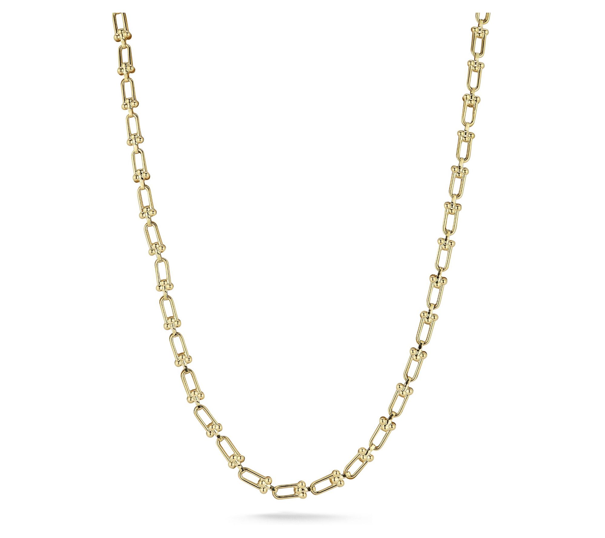 Luminosa Gold U-Link Chain Necklace, 14K - QVC.com